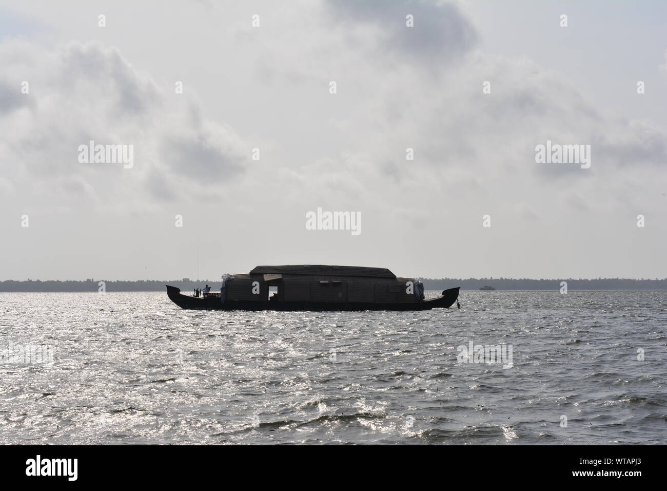 House boat view from Kerala India Stock Photo - Alamy