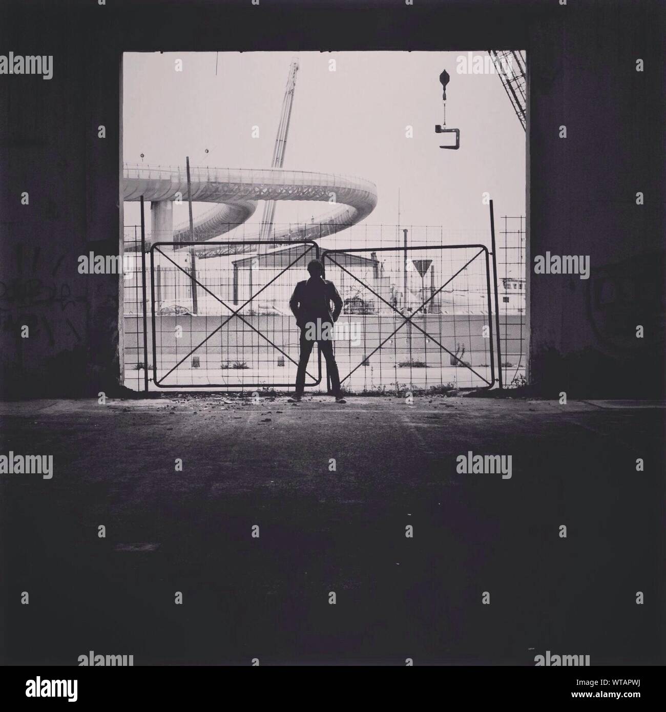 Construction Site Gate High Resolution Stock Photography and Images - Alamy