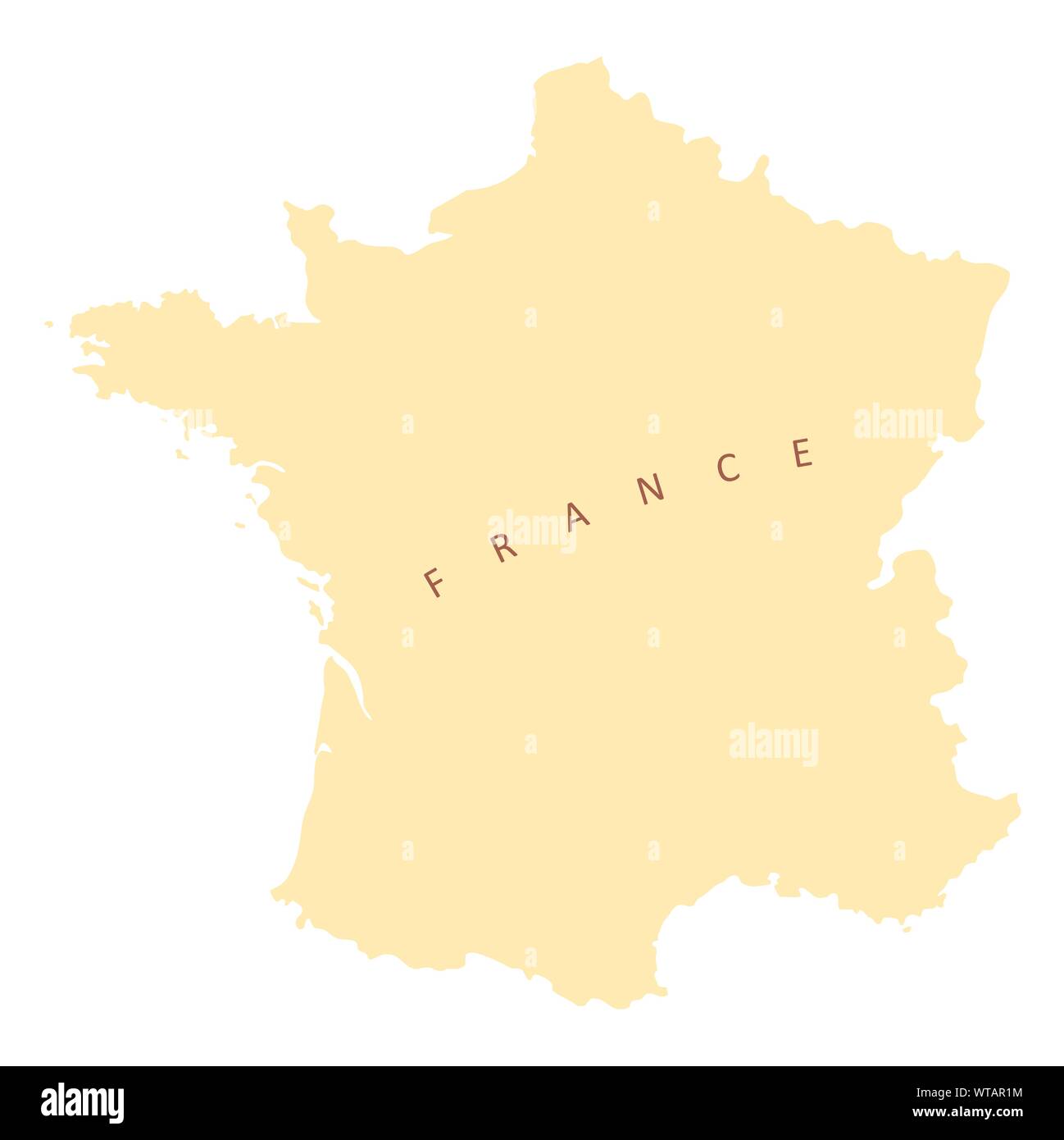 France silhouette map Stock Vector Image & Art - Alamy