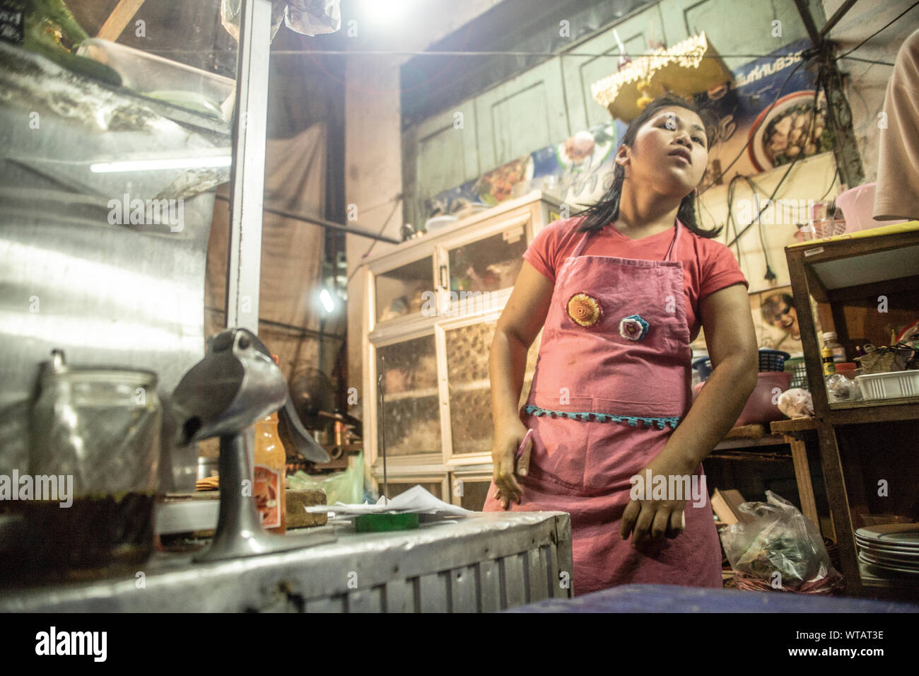 Asian shopkeeper work hi-res stock photography and images - Alamy