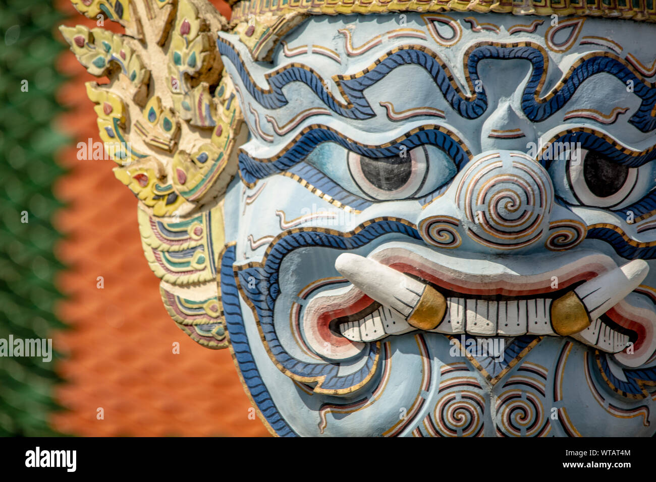 Demon guardian statue at The Grand Palace Stock Photo - Alamy
