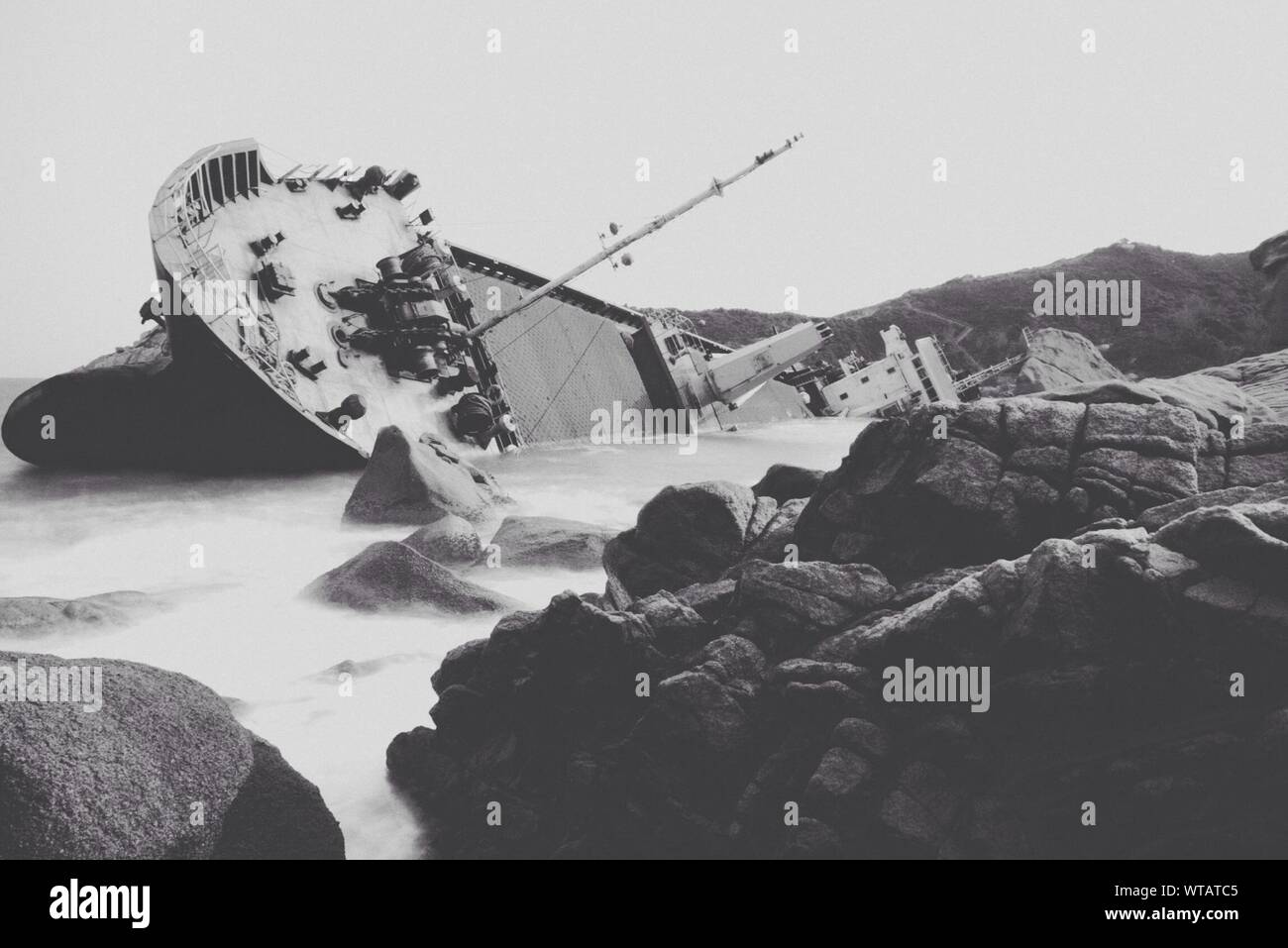 Rock sinking hi-res stock photography and images - Alamy