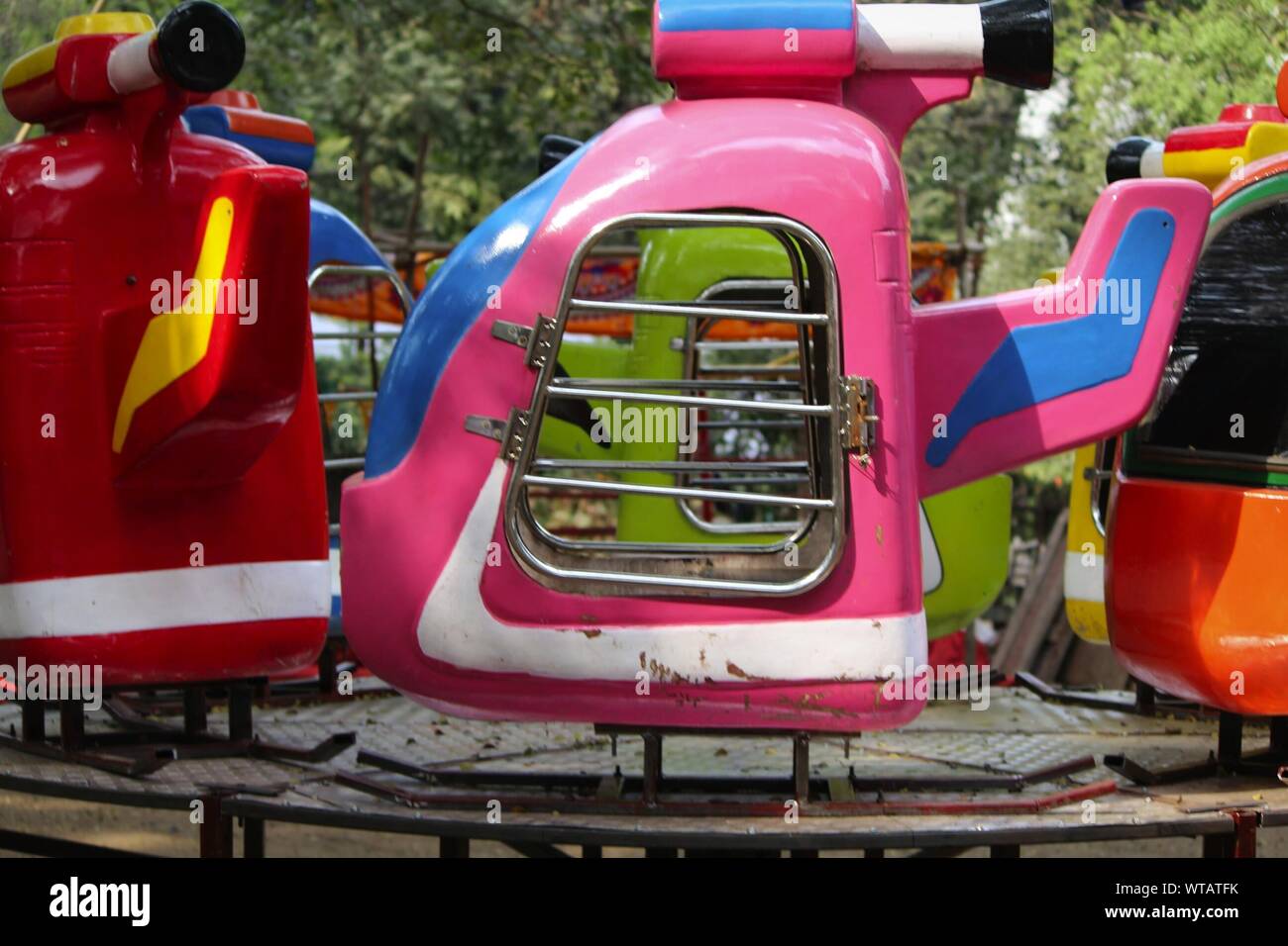 Colorful amusement ride hi-res stock photography and images - Alamy