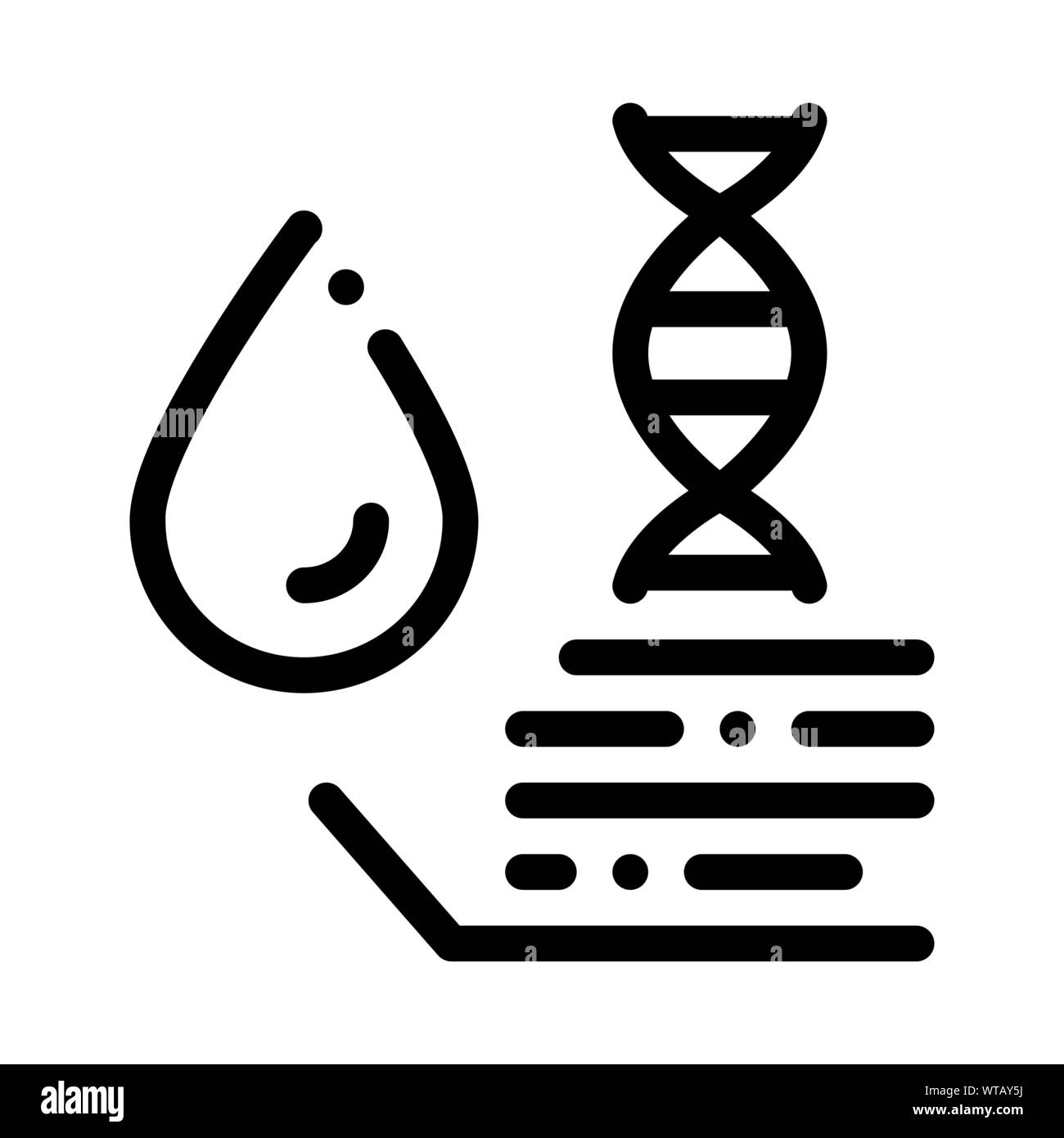 Molecule In Drop Water Biomaterial Vector Icon Stock Vector Image & Art ...