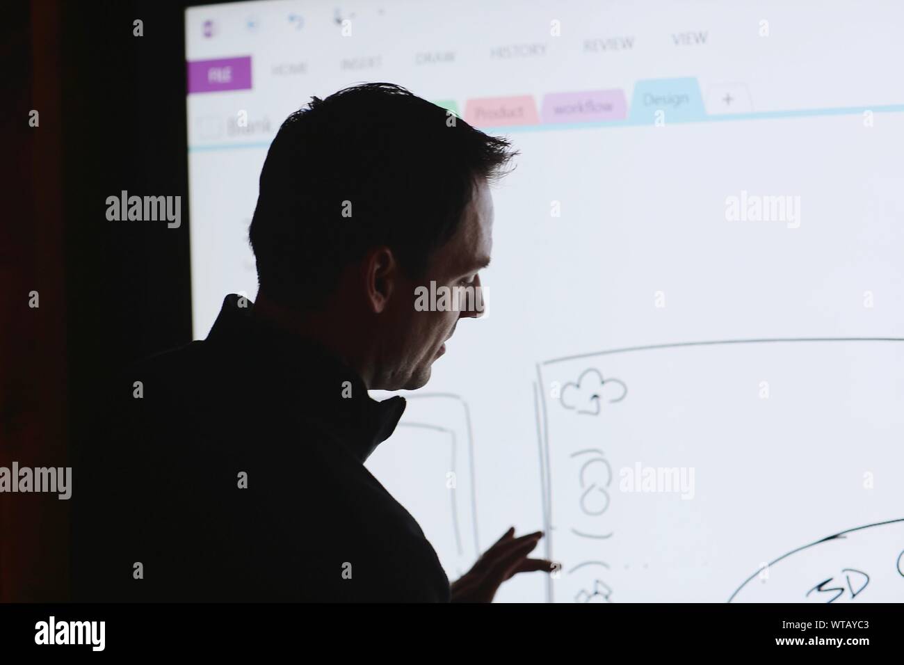 Screen projection hi-res stock photography and images - Alamy