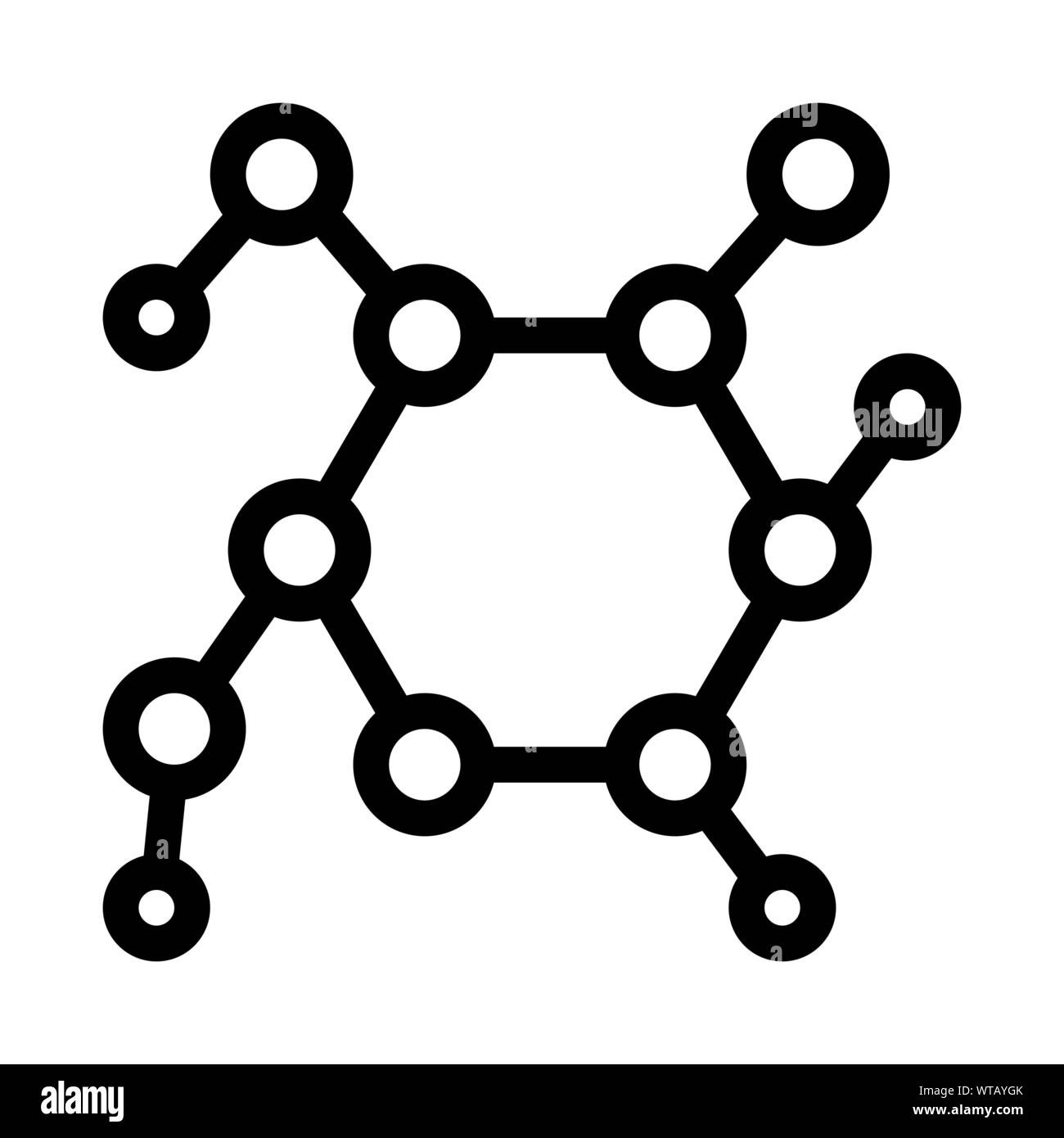 Structure Molecule Medical Biomaterial Vector Icon Stock Vector Image ...