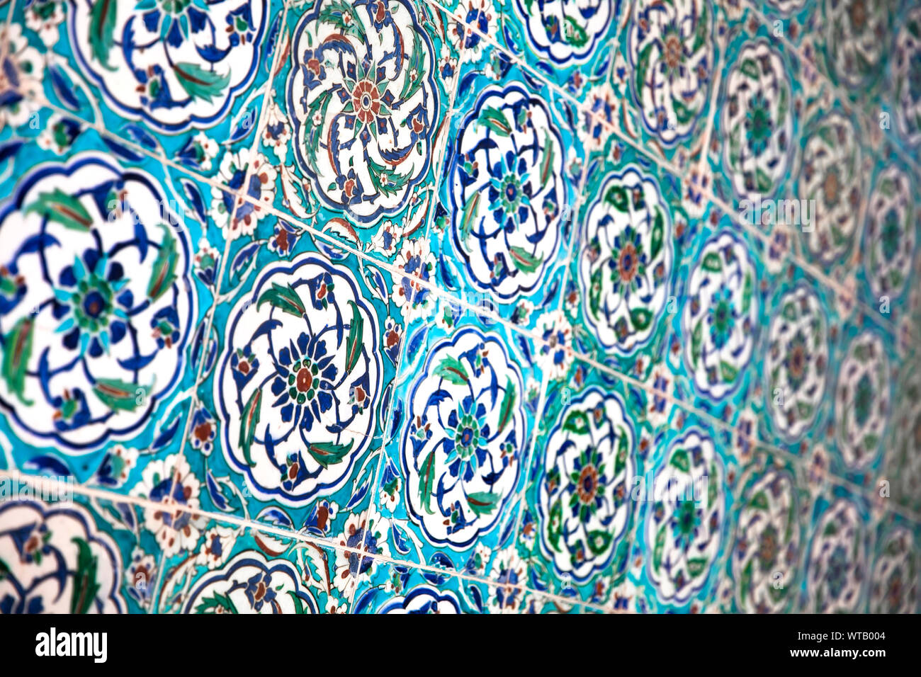 Ancient Ottoman handmade turkish tiles with floral patterns from ...