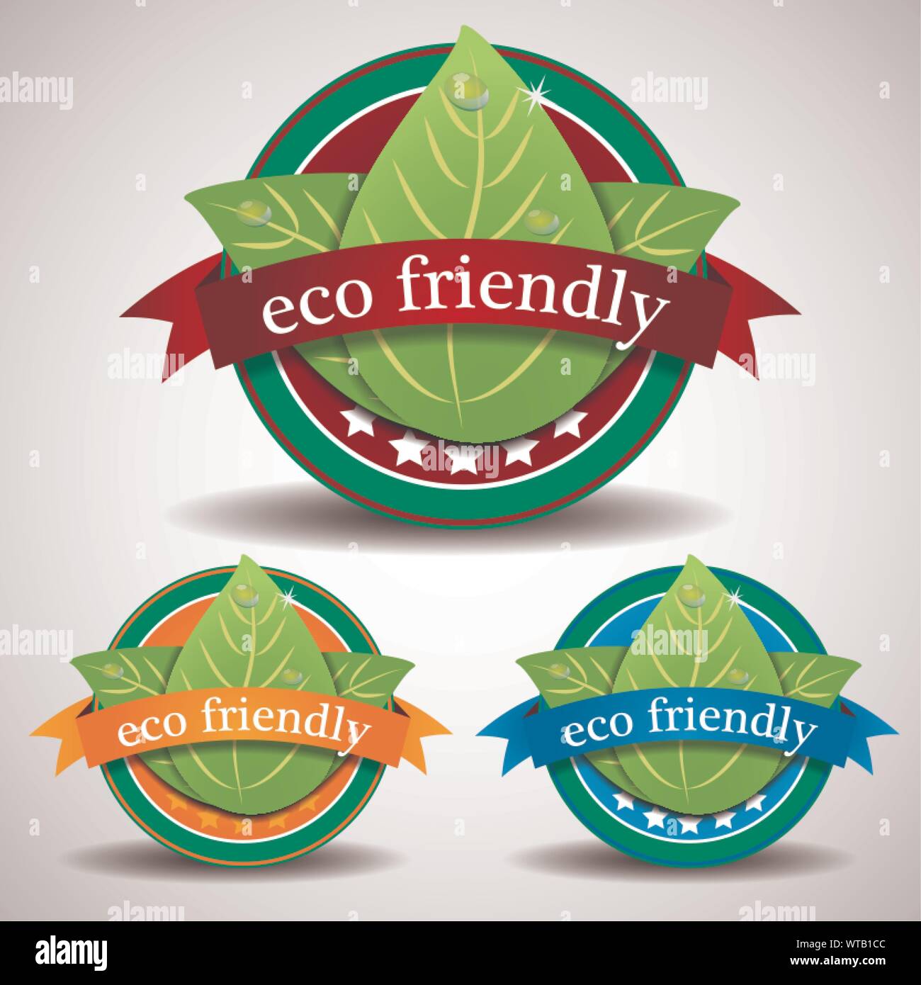 Abstract Natural Glossy Eco Round Certificate Label, Medal, Insignia or ...