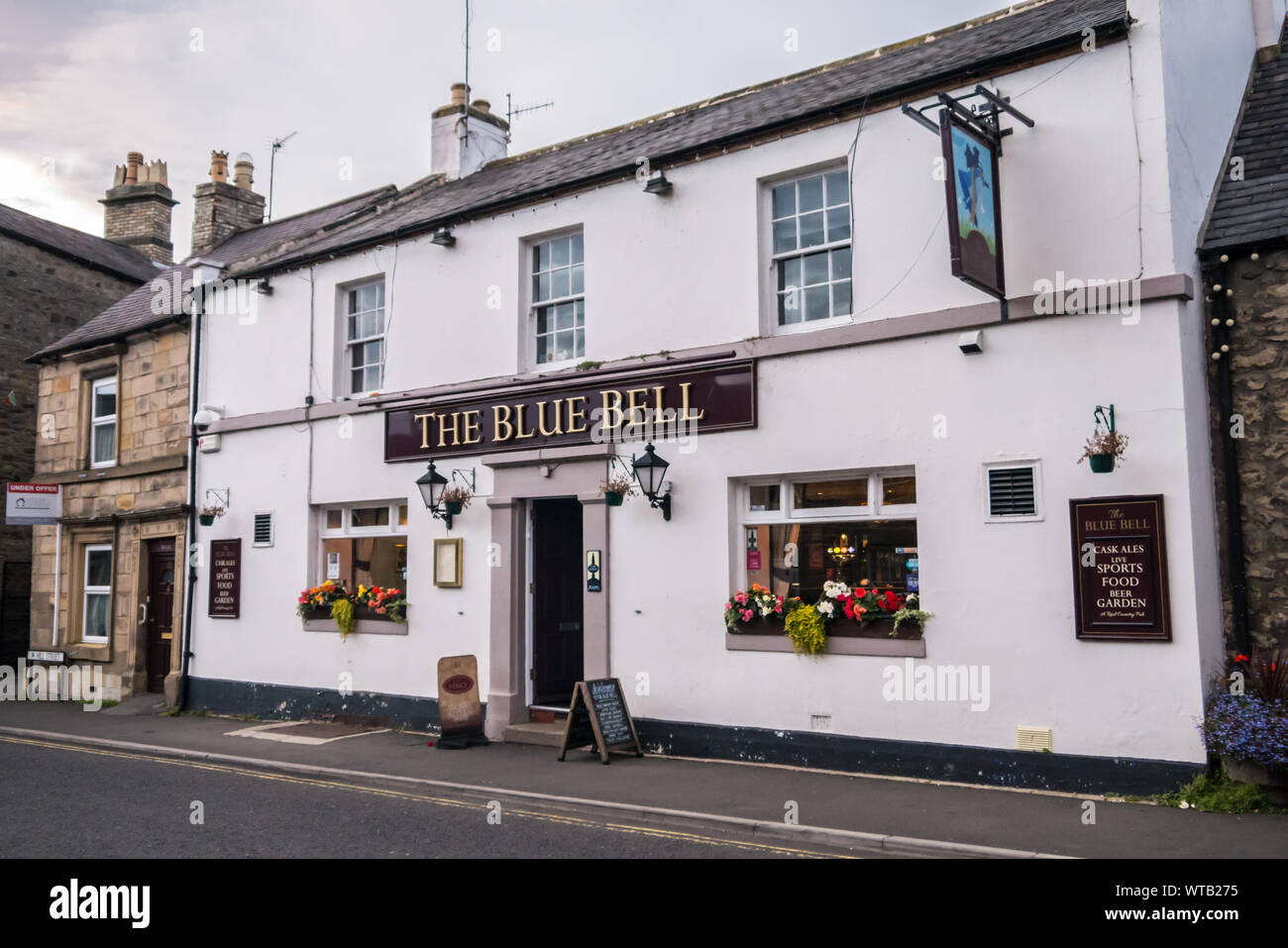 The Blue Bell Public House in Corbridge, Northumberland Stock Photo - Alamy
