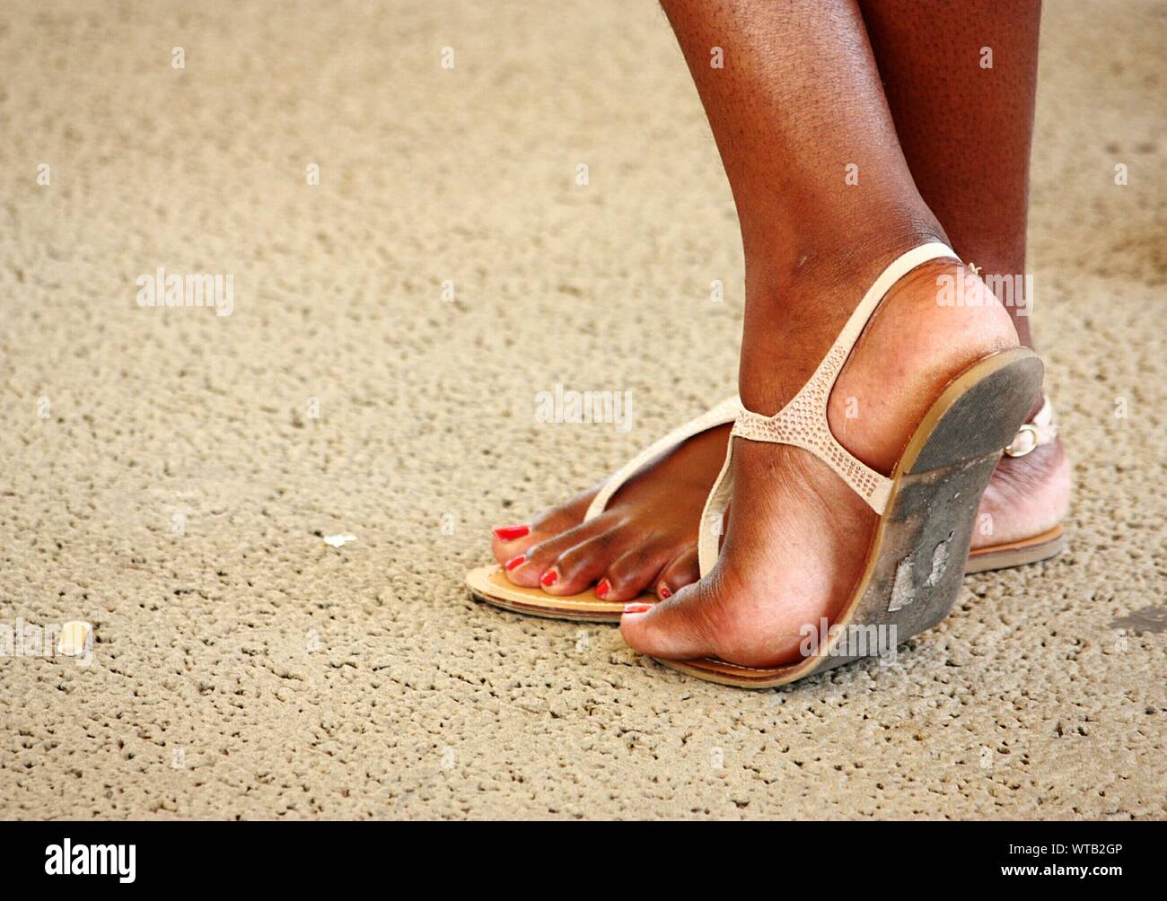 Woman Wearing Slippers High Resolution Stock Photography and Images - Alamy