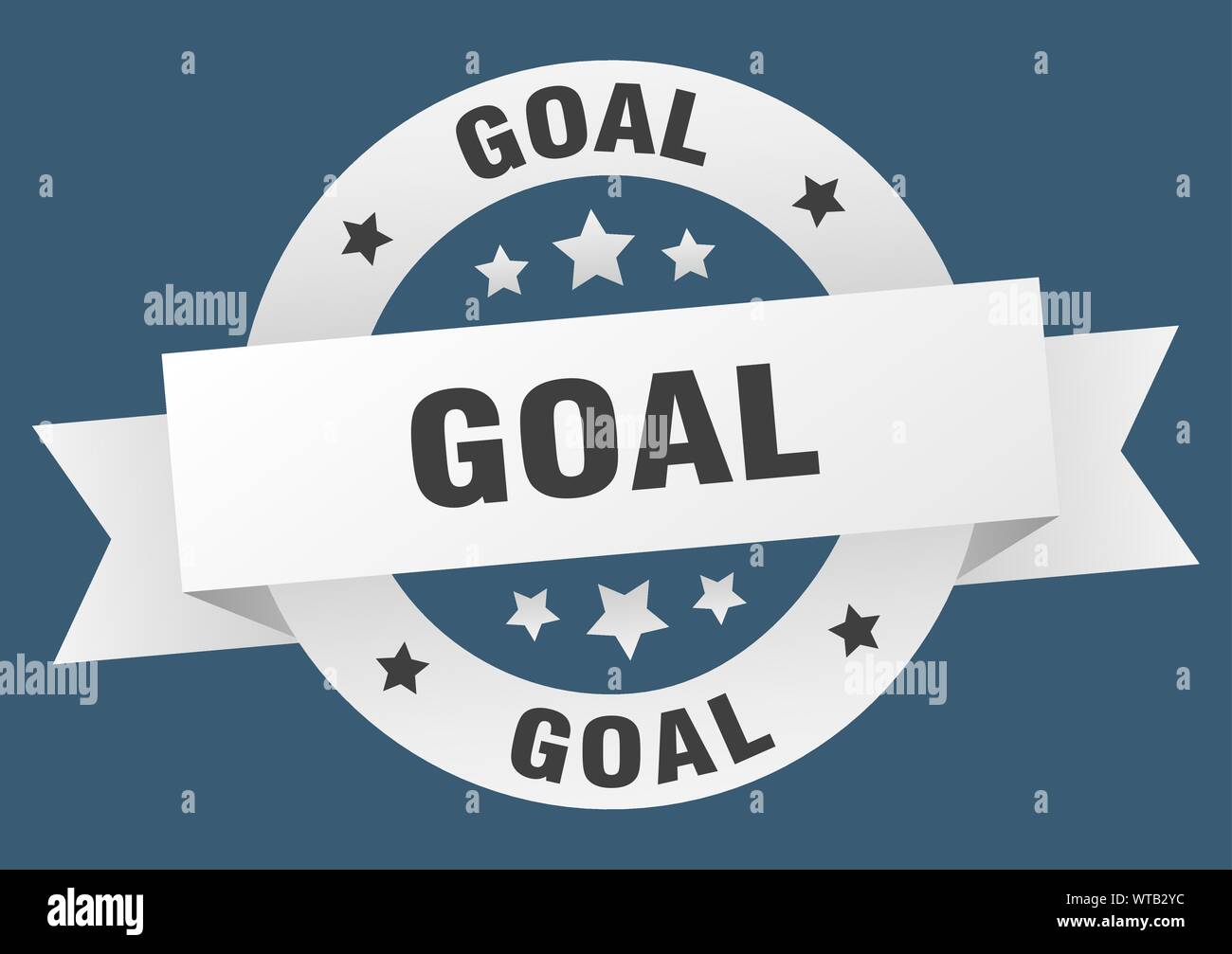 goal ribbon. goal round white sign. goal Stock Vector Image & Art - Alamy