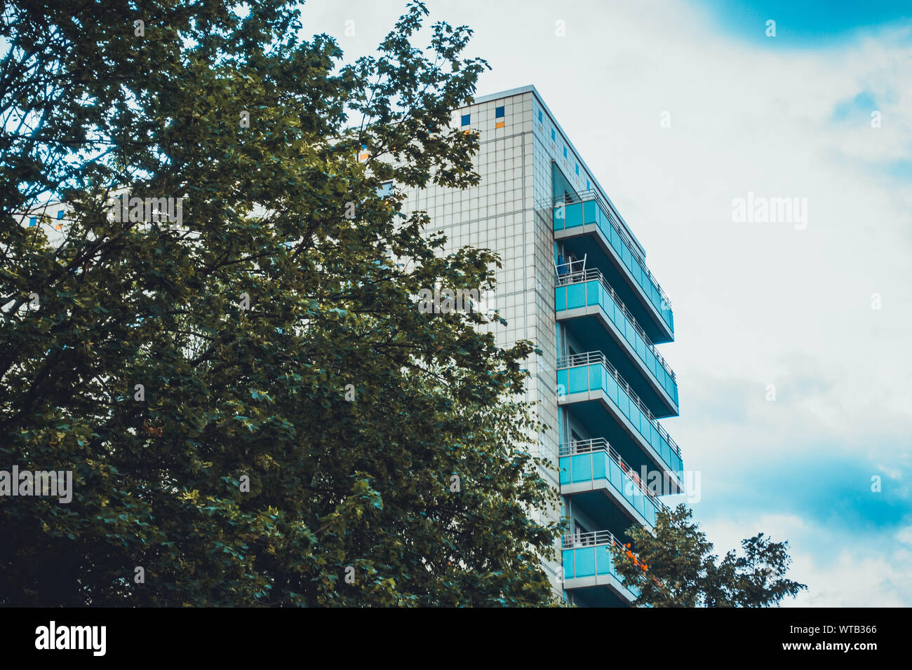 plattenbau building at east berlin, germany Stock Photo - Alamy