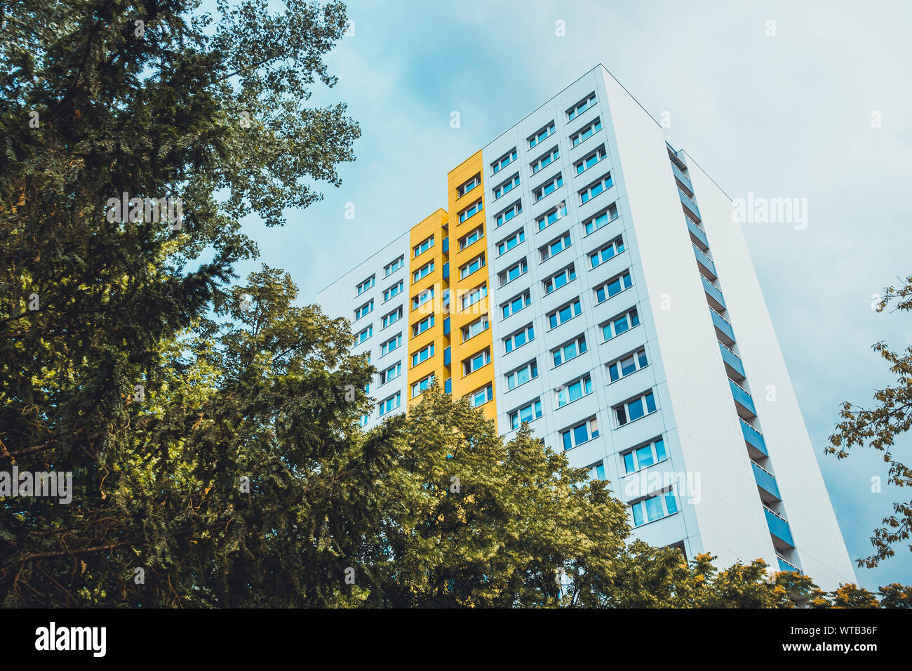 plattenbau building at east berlin, germany Stock Photo - Alamy