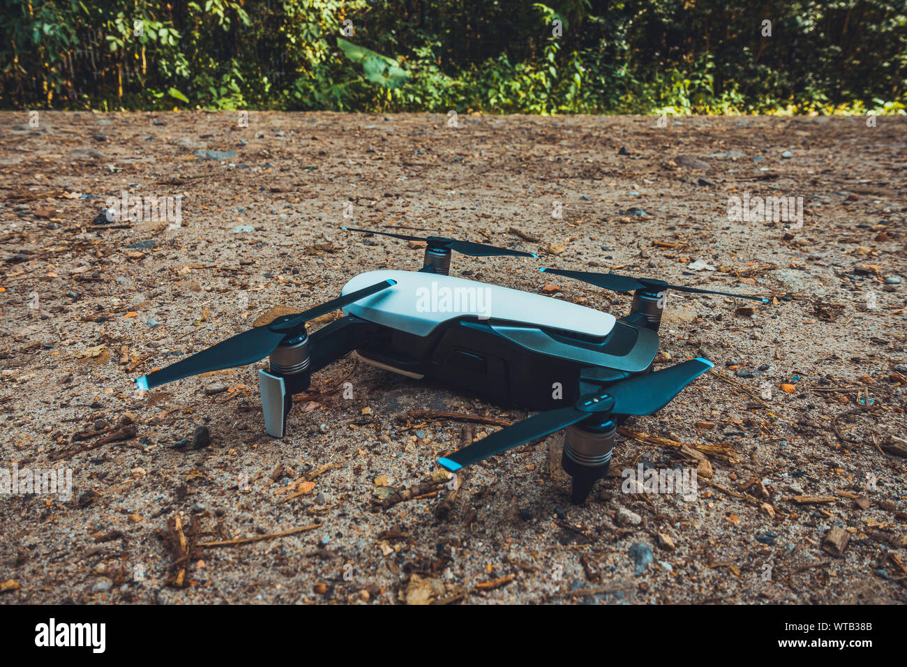 Broken drone on grass hi-res stock photography and images - Alamy