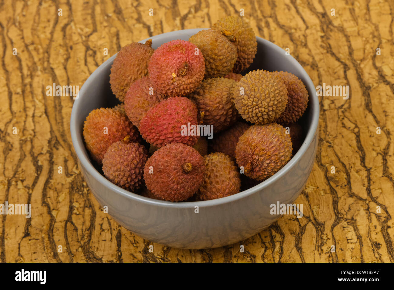 Tropical fruit lychee in the bowl Stock Photo - Alamy