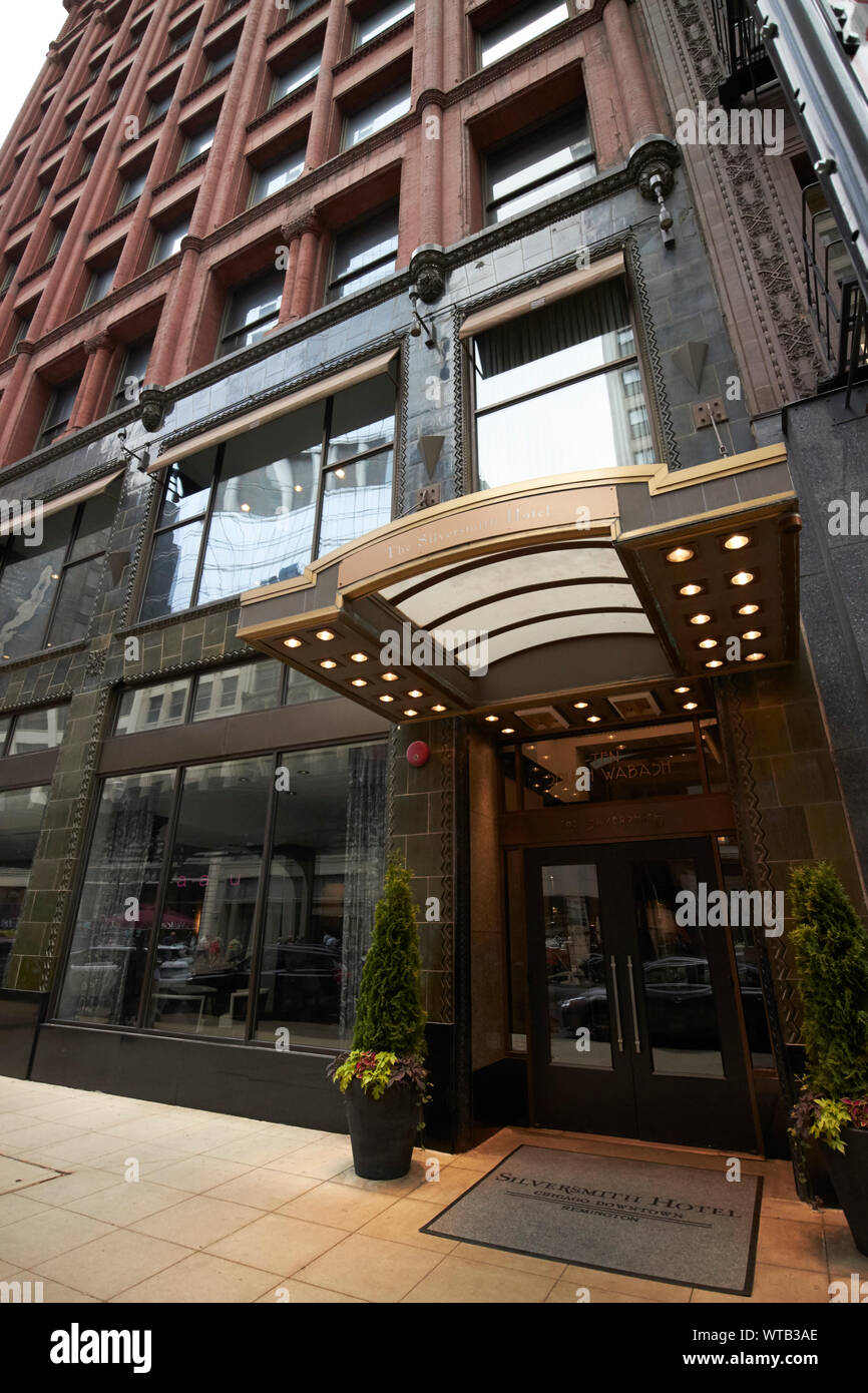 the silversmith hotel and suites Chicago Illinois USA Stock Photo - Alamy