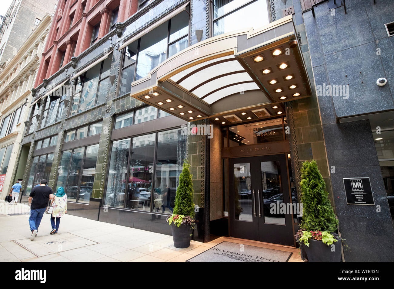 the silversmith hotel and suites Chicago Illinois USA Stock Photo - Alamy