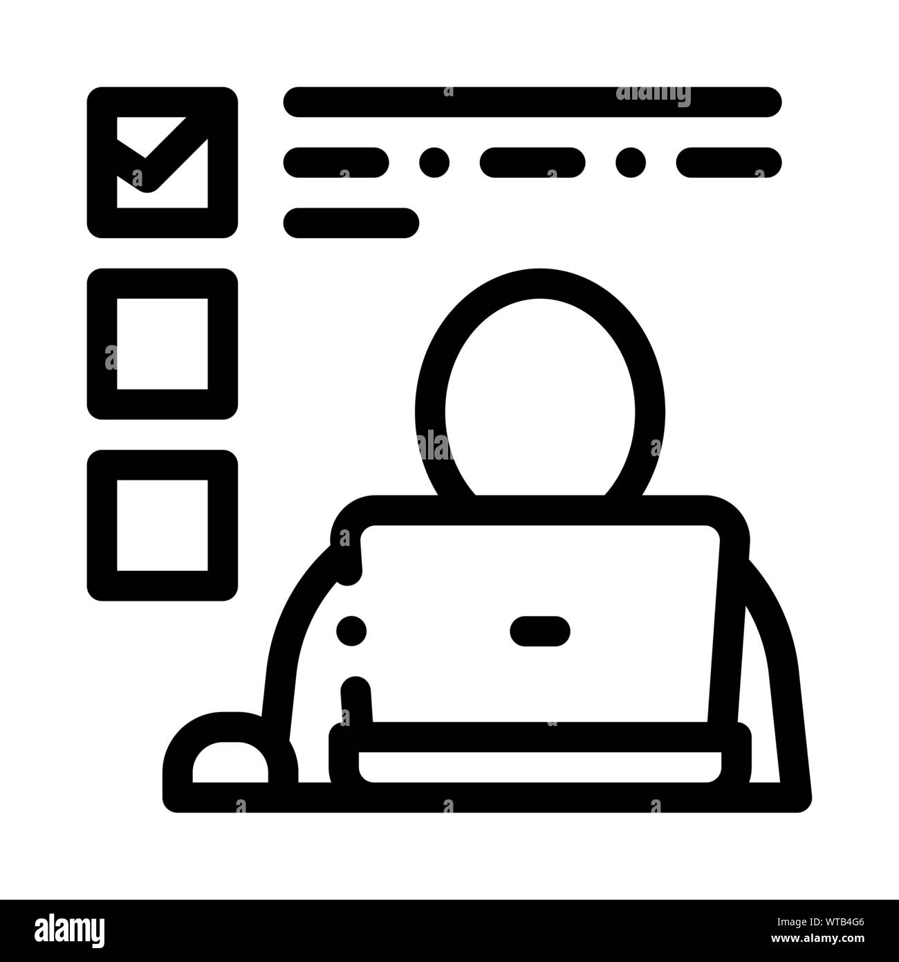 Job hunting vector icon Cut Out Stock Images & Pictures - Alamy