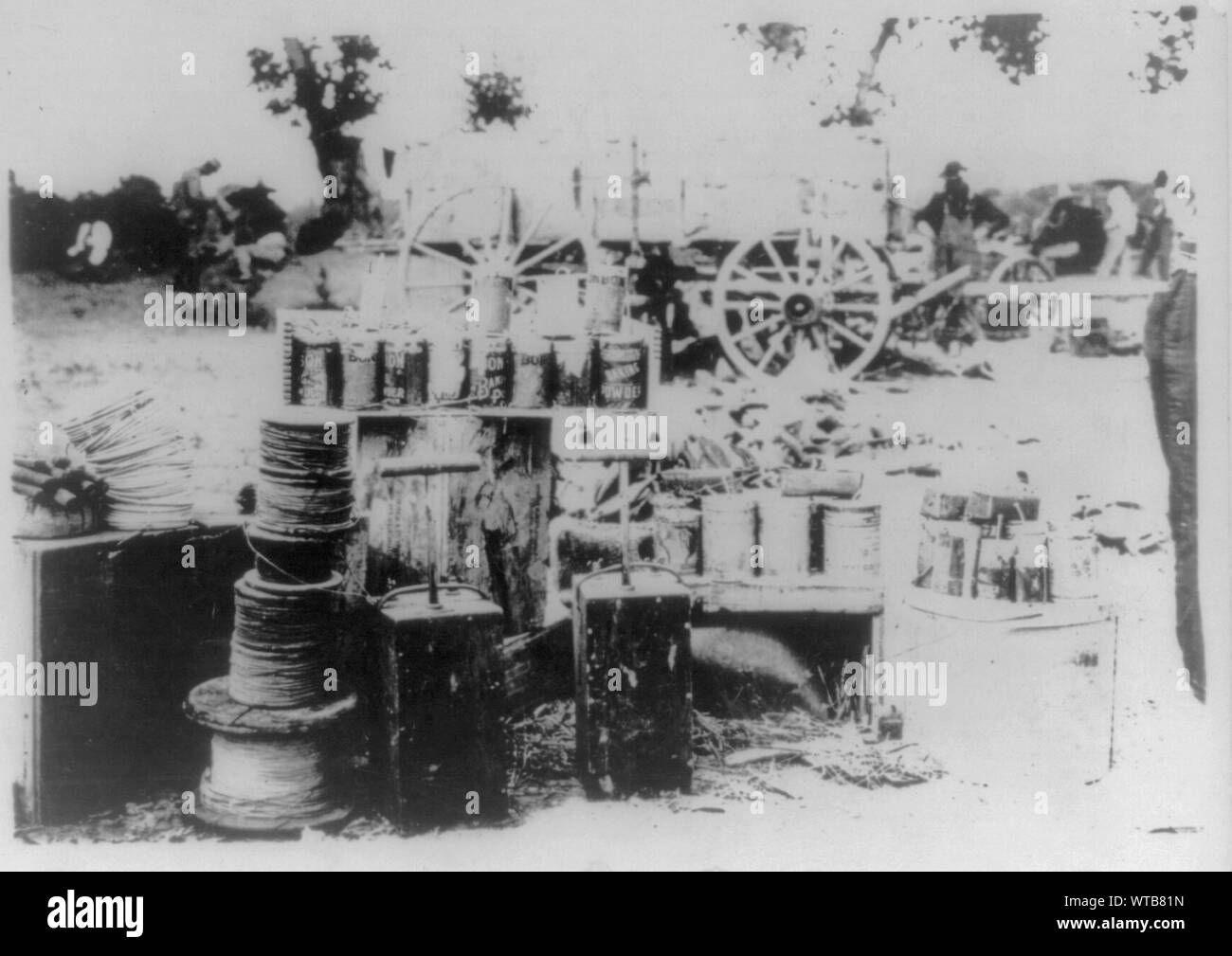 Mexican Insurrectos before the Battle of Juarez: Ammunition dump: tin ...