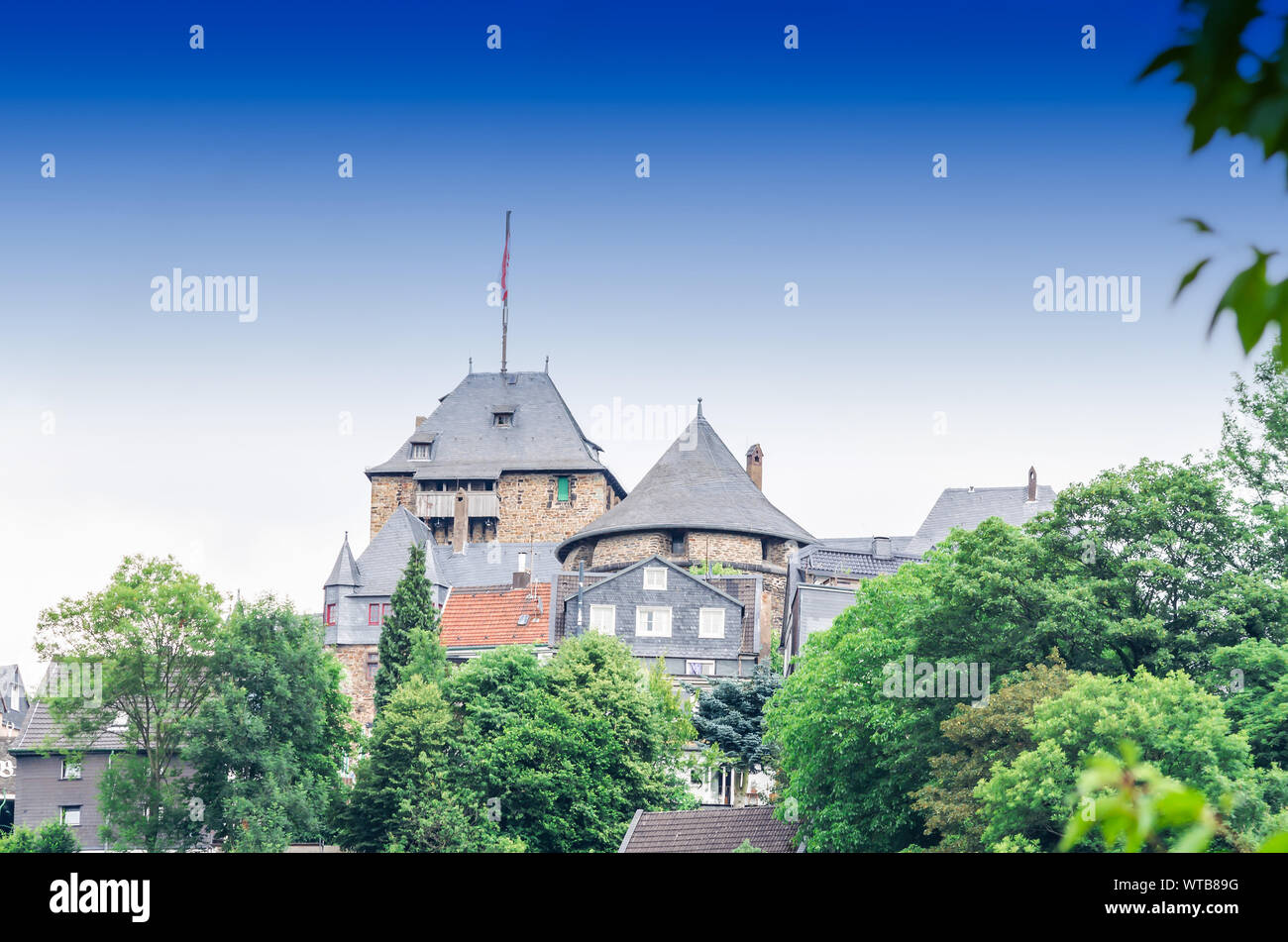 Old defense tower of a historic fortress Stock Photo - Alamy