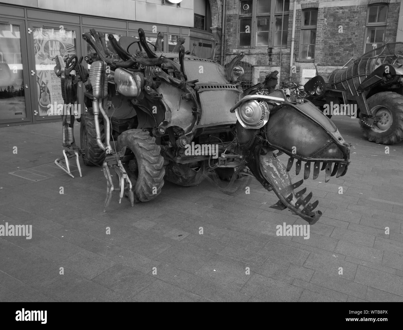 Scrap metal monster Black and White Stock Photos & Images - Alamy