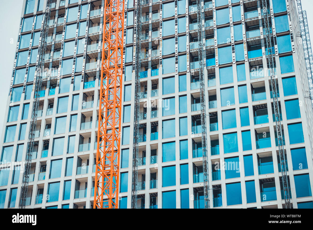 construction side on new builded house Stock Photo - Alamy