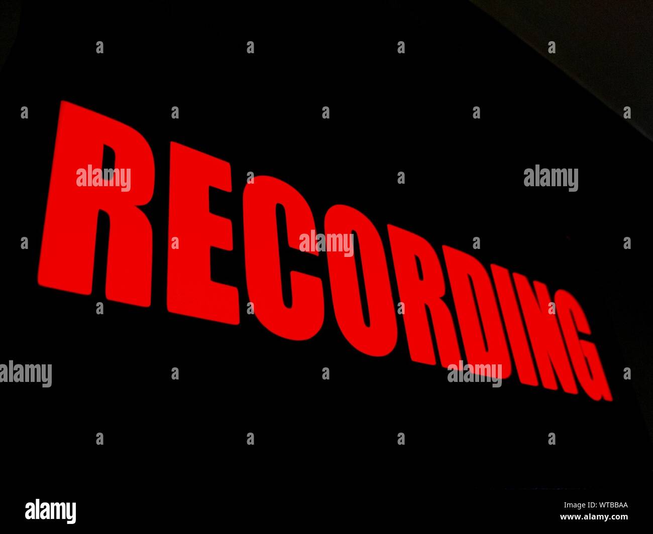 Black recording hi-res stock photography and images - Alamy