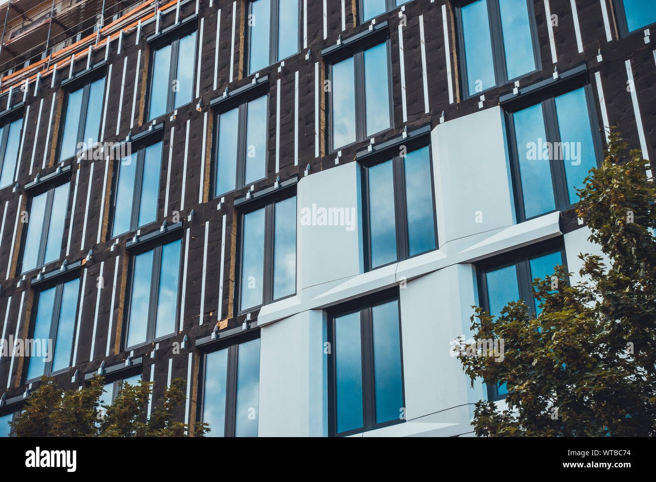 construction side on new builded house Stock Photo - Alamy
