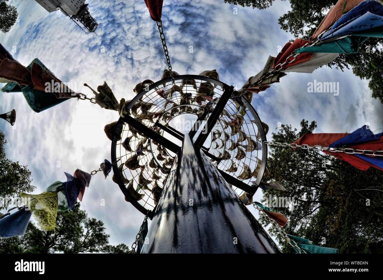 Prayer flag pole hi-res stock photography and images - Alamy