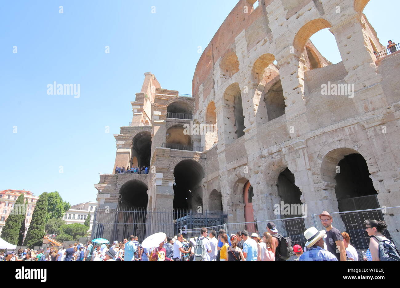 People visit Colosseum Rome Italy Stock Photo - Alamy