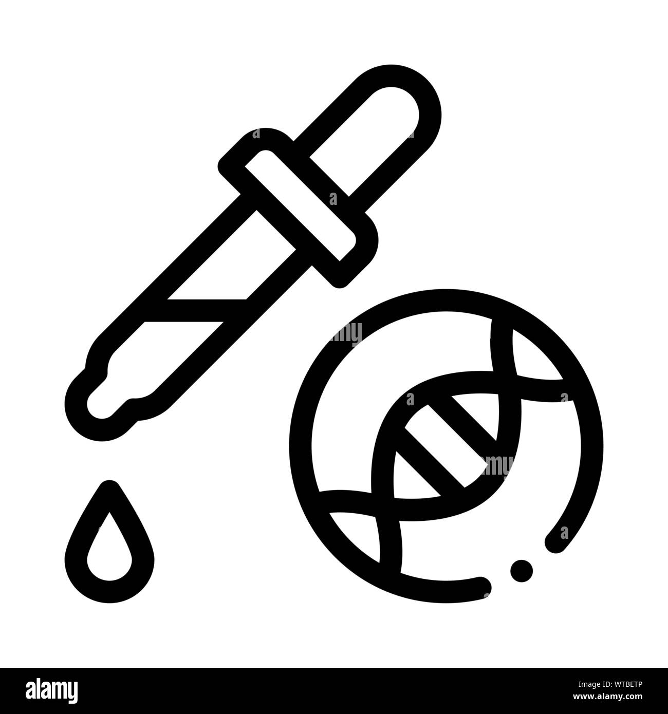 Liquid Dropper Pipette Biomaterial Vector Icon Stock Vector Image & Art ...