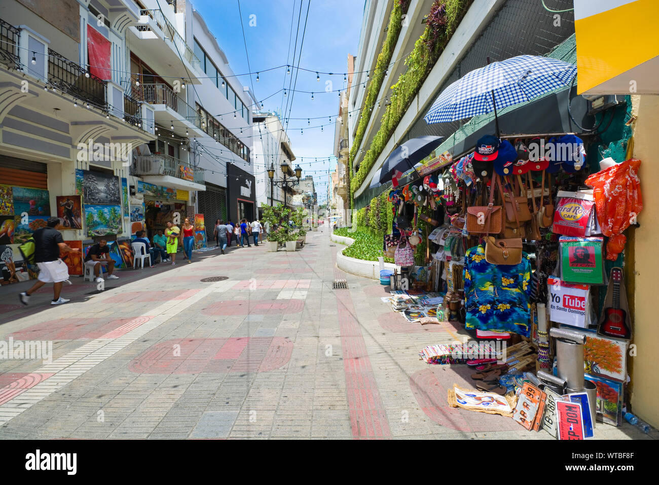 SANTO DOMINGO, DOMINICAN REPUBLIC - JUNE 26, 2019: Calle el Conde - the ...