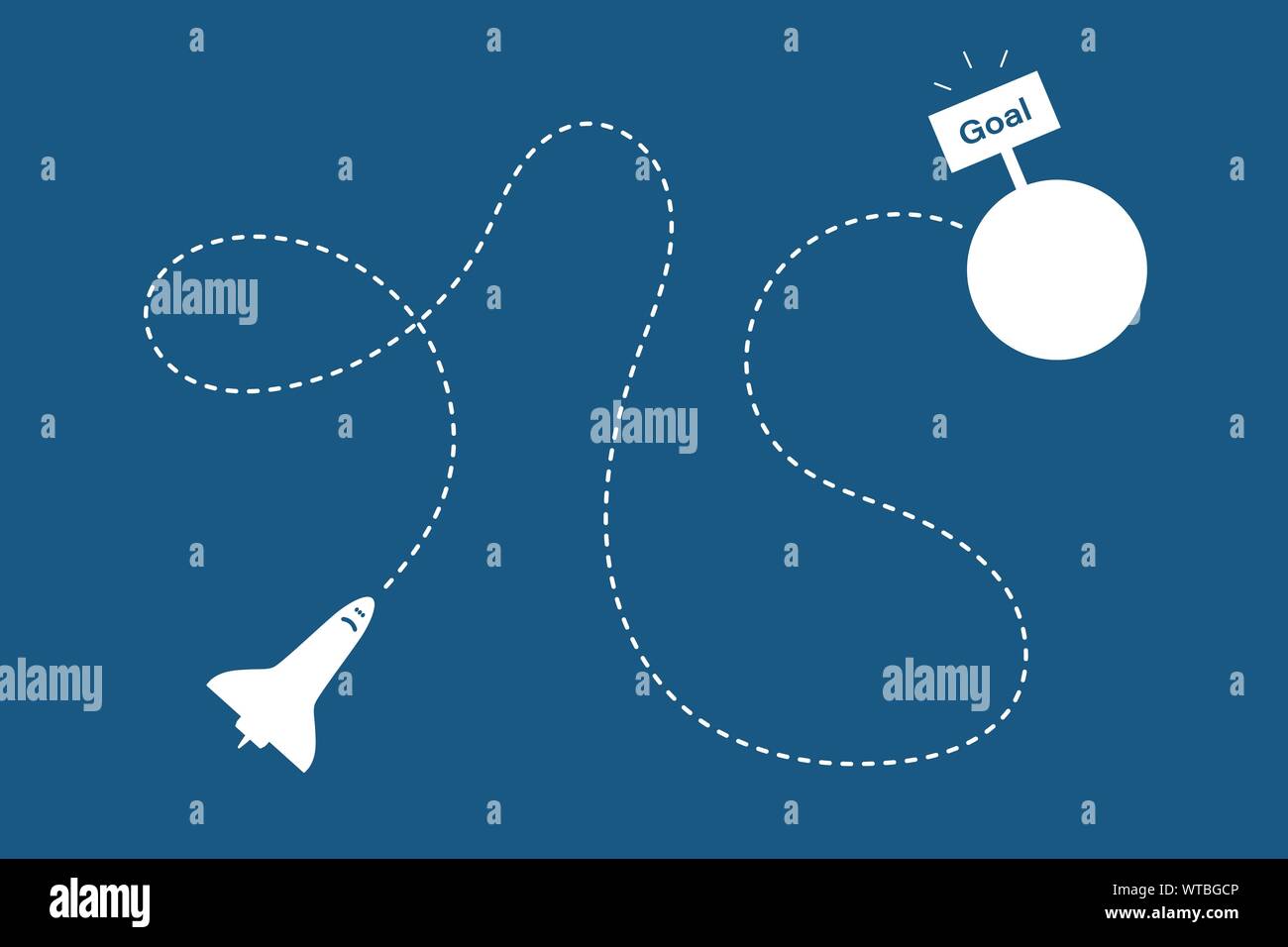 Plane flying line path Stock Vector Images - Alamy