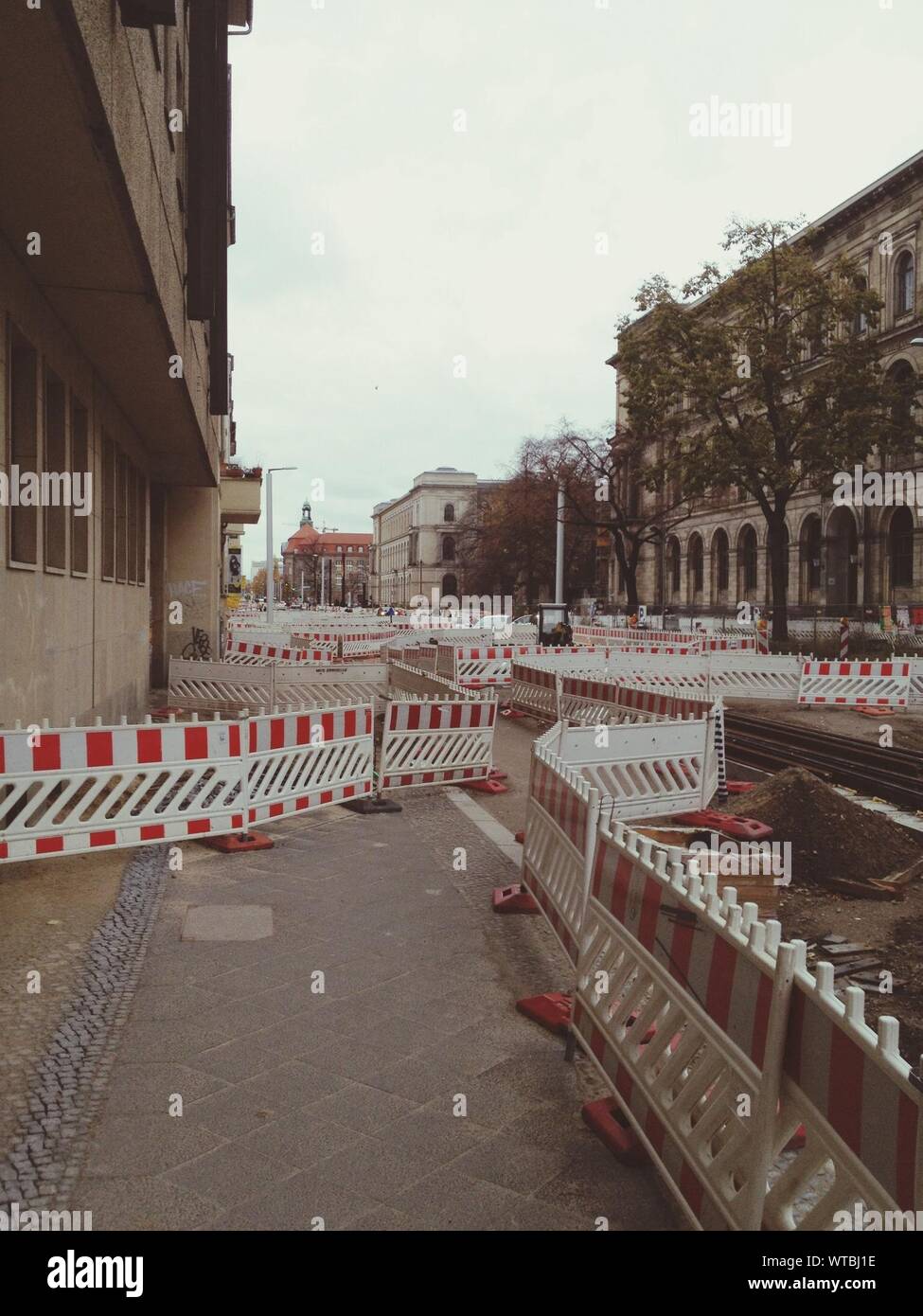 Construction barricades hi-res stock photography and images - Alamy