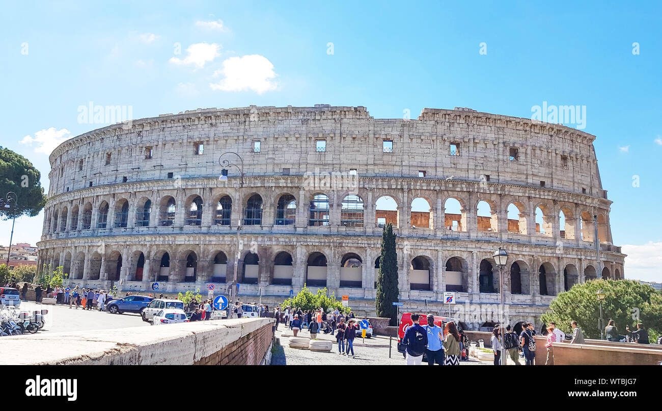 Rome italy April 30 2019, Building of Colosseum - Amphitheatre in the ...