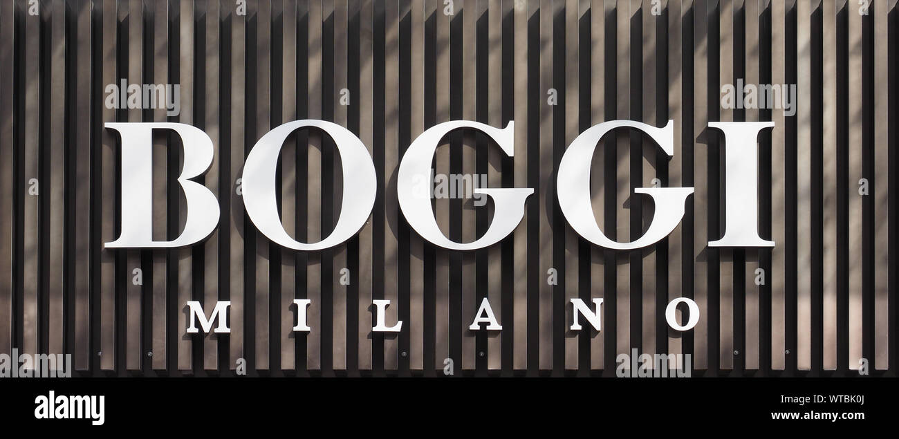 DUESSELDORF, GERMANY - CIRCA AUGUST 2019: Boggi sign Stock Photo - Alamy