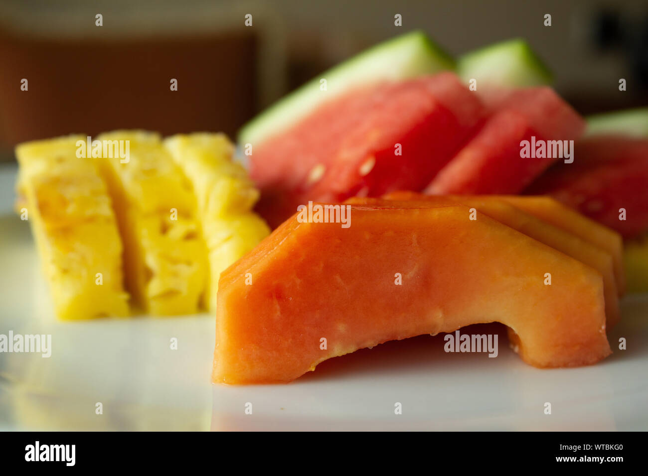 Papaya pineapple watermelon with hi-res stock photography and images ...