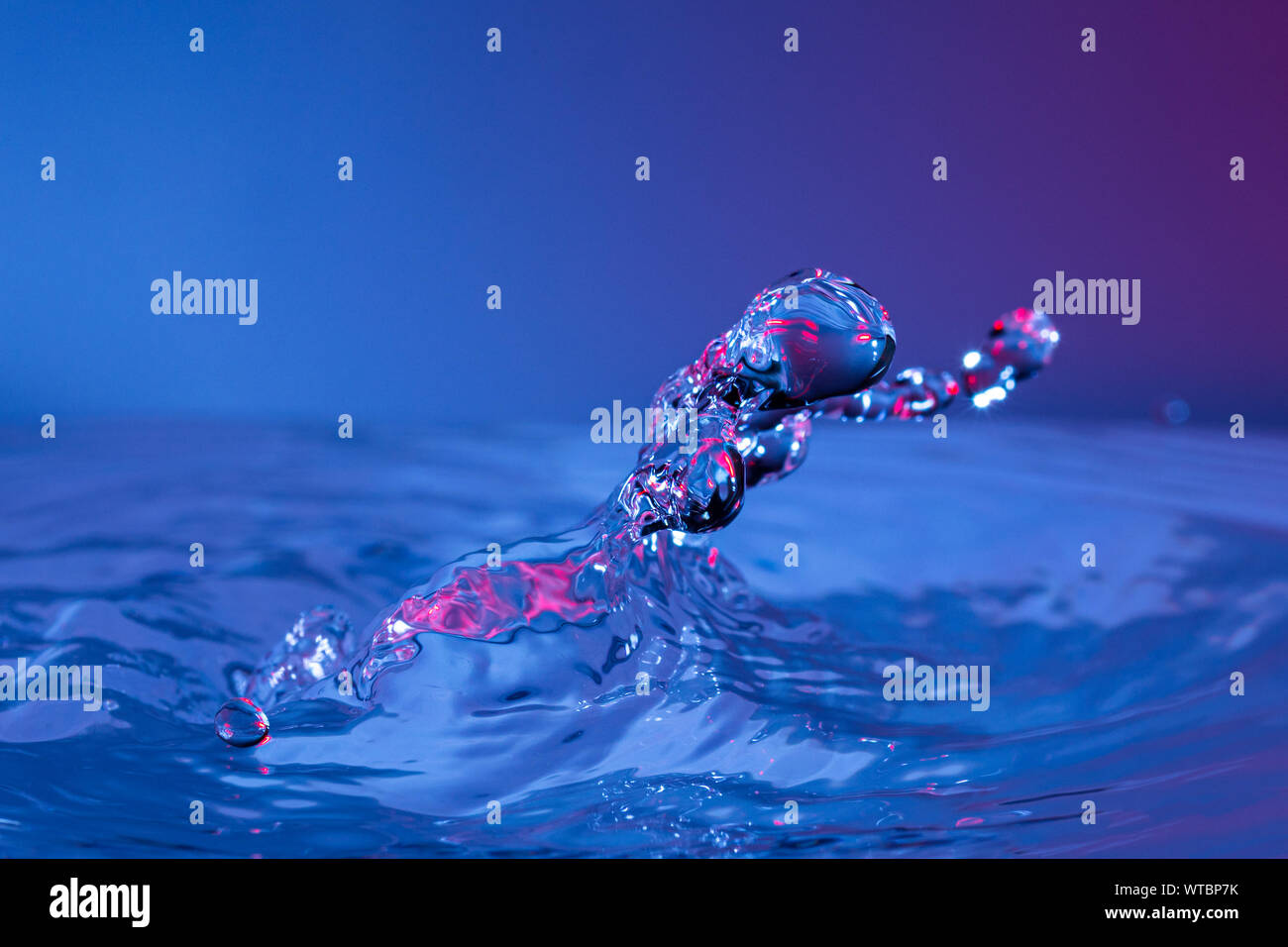 Water drop collision with abstract effect Stock Photo - Alamy