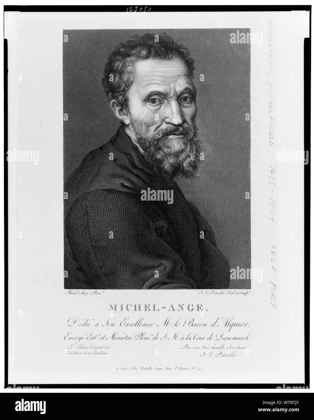 Michel-Ange / Michel-Ange pinxt. ; J.L. Potrelle delt. et sculpt Stock ...