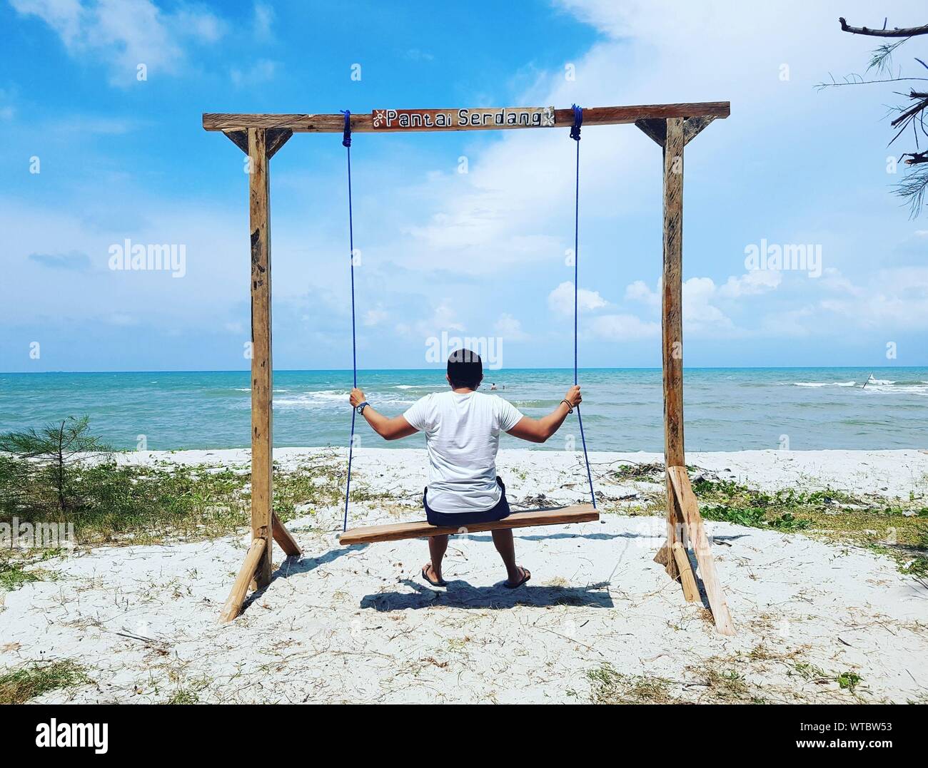 Man swing nature hi-res stock photography and images - Alamy