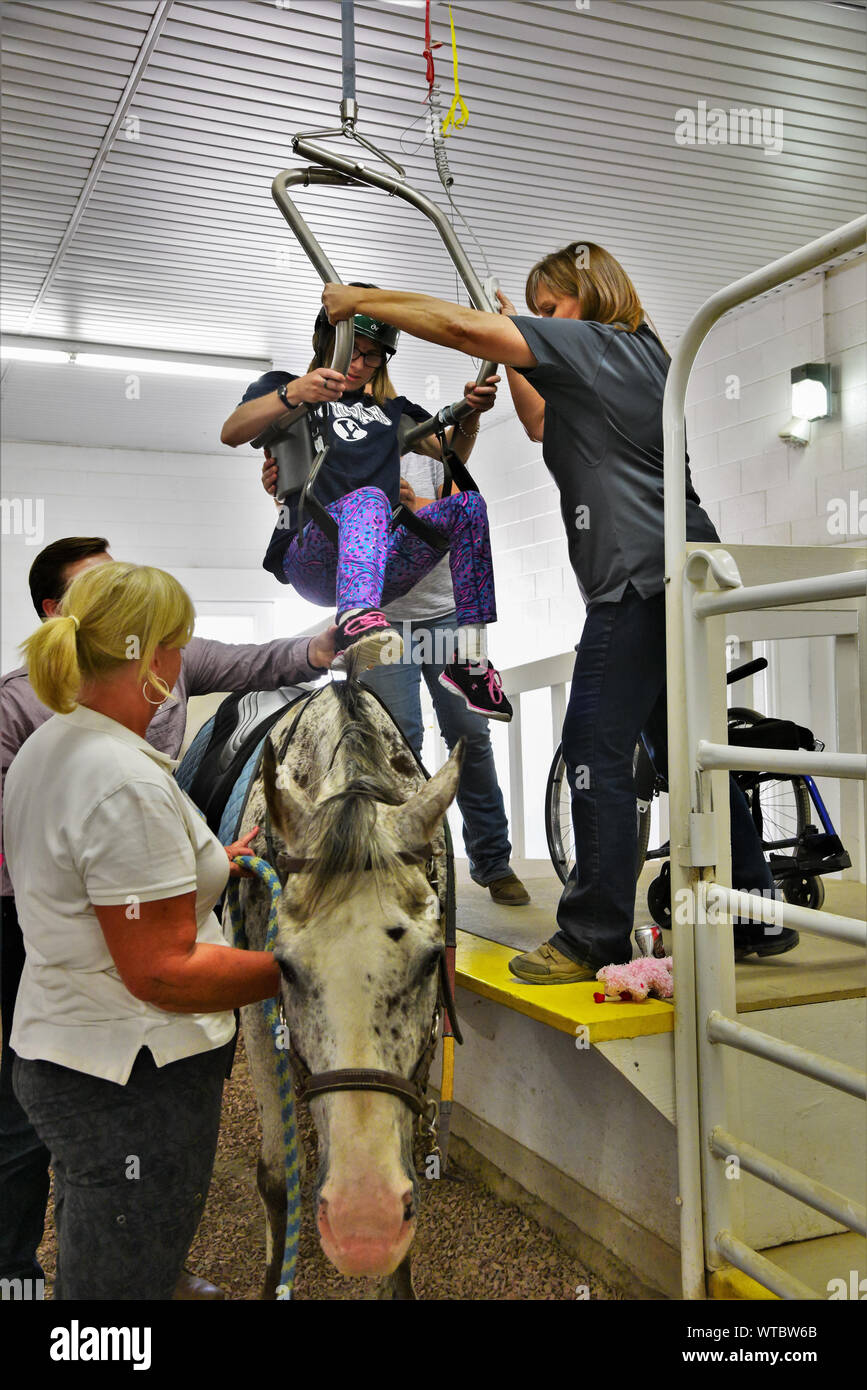 Equine assisted therapy for challenged children and adults. Volunteers ...