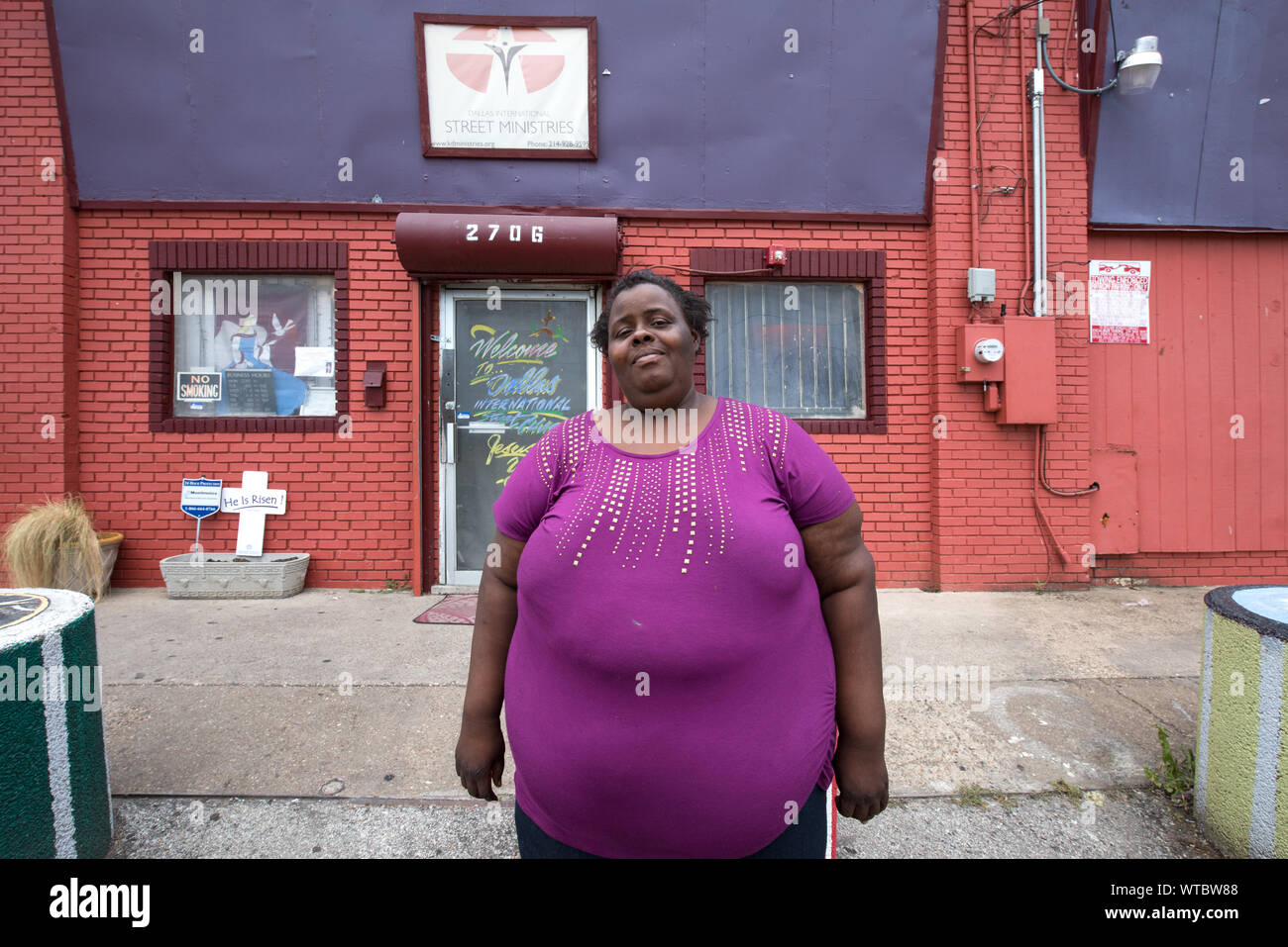Michelle Brown, a homeless woman who is a client of the Dallas ...