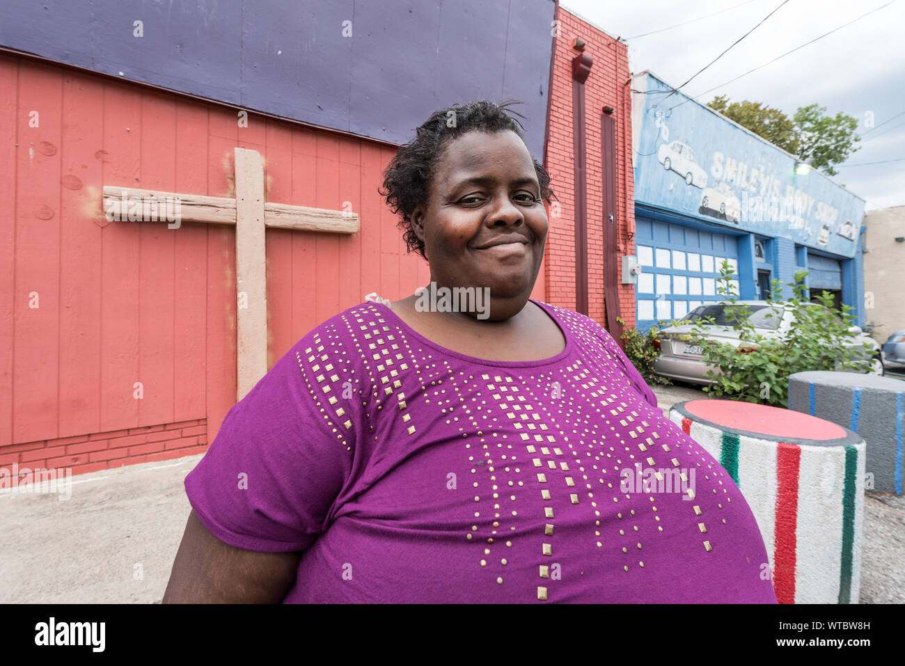 Michelle Brown, a homeless woman who is a client of the Dallas ...