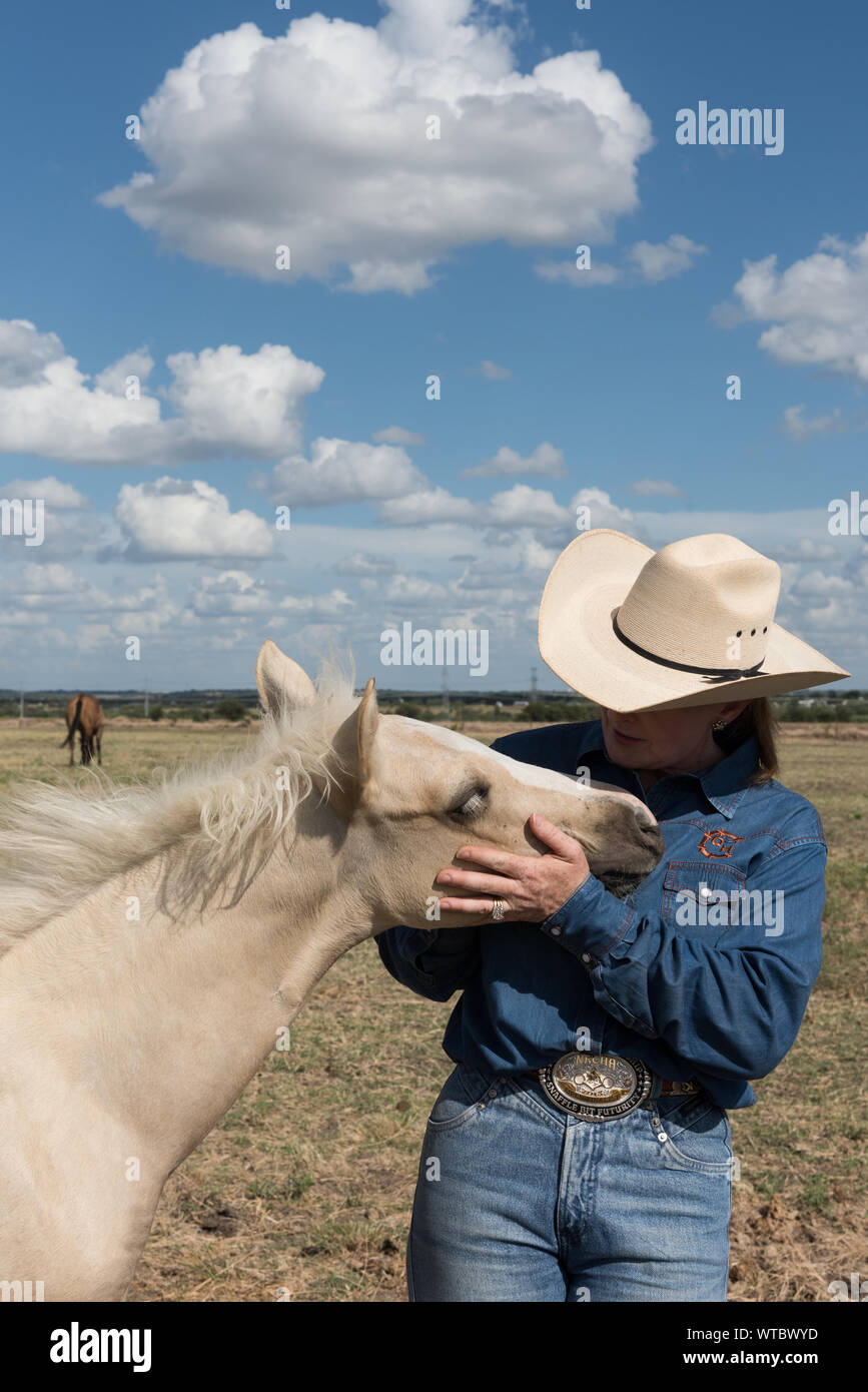 Michelle Cannon owns and runs the Cannon Quarter Horse Ranch near Venus ...