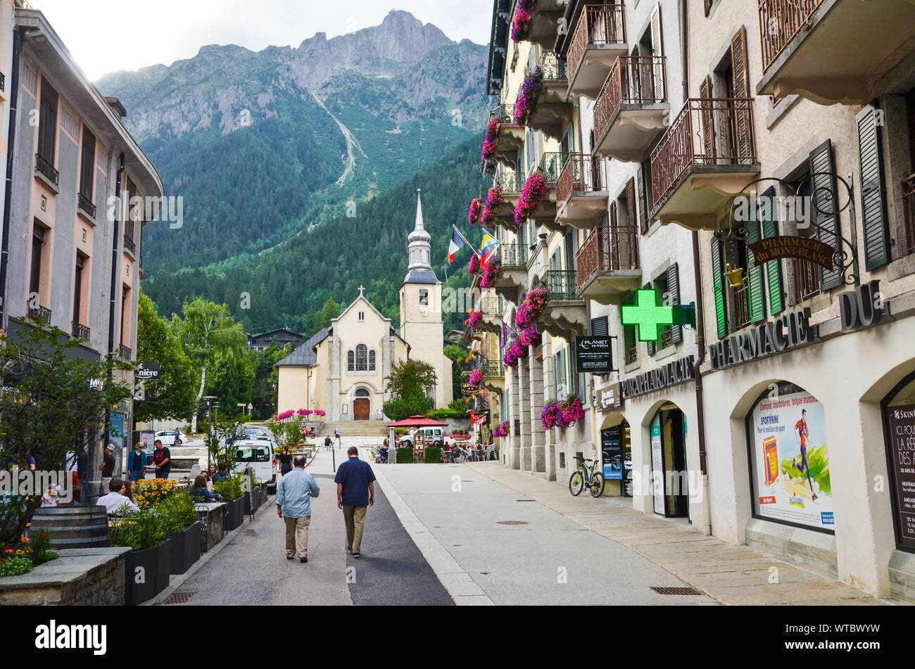Catholic church in chamonix france hi-res stock photography and images ...