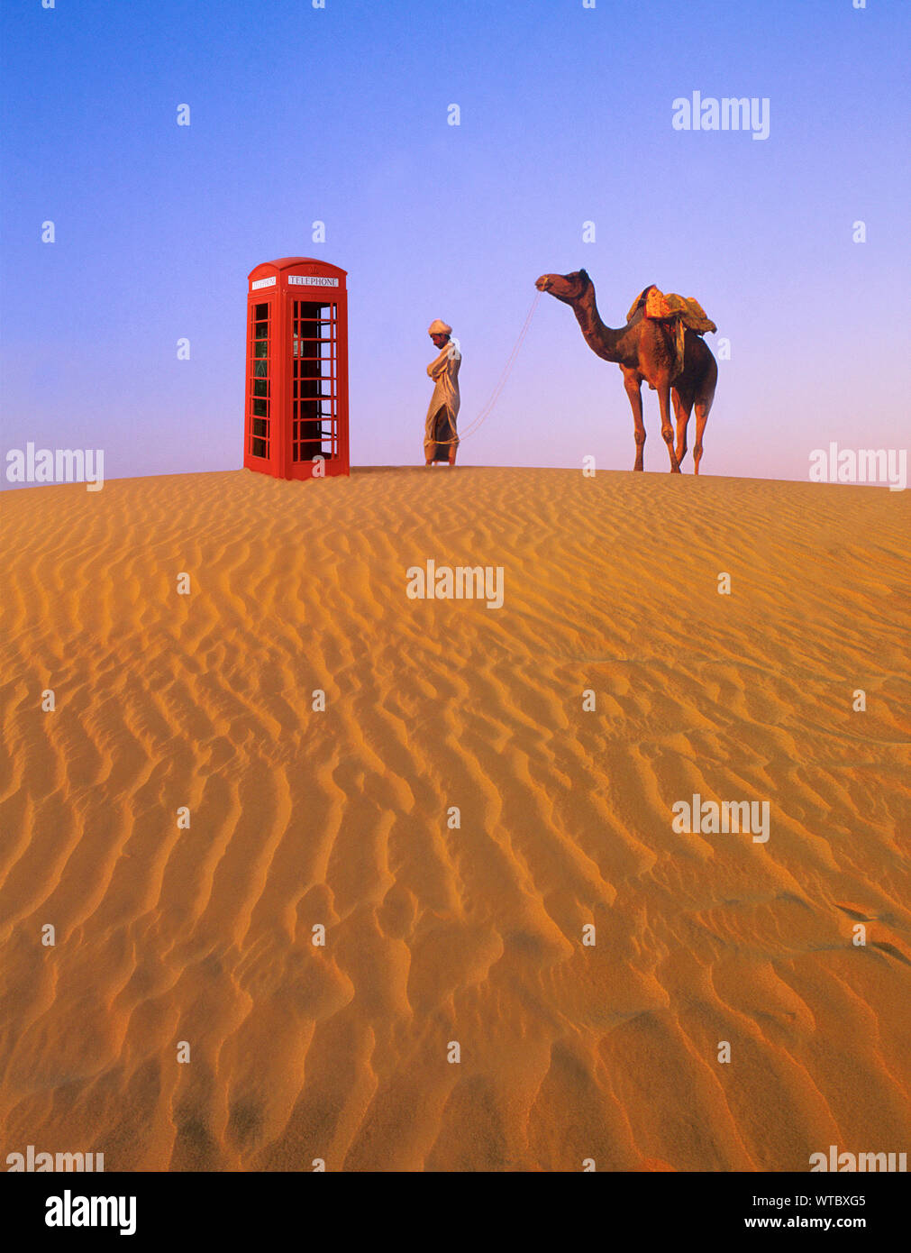 Old fashioned telephone in the sand hi-res stock photography and images ...