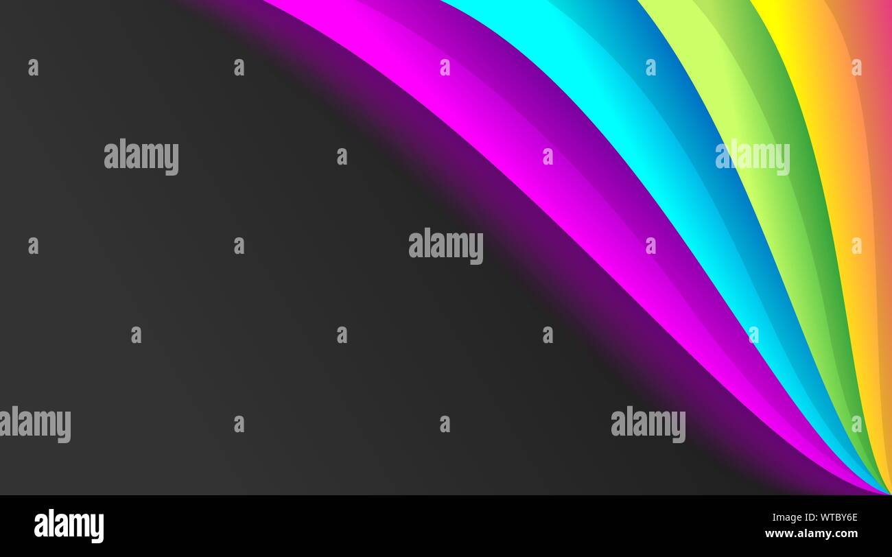 Black Background With Colorful Gradient Layout Design Template New ...