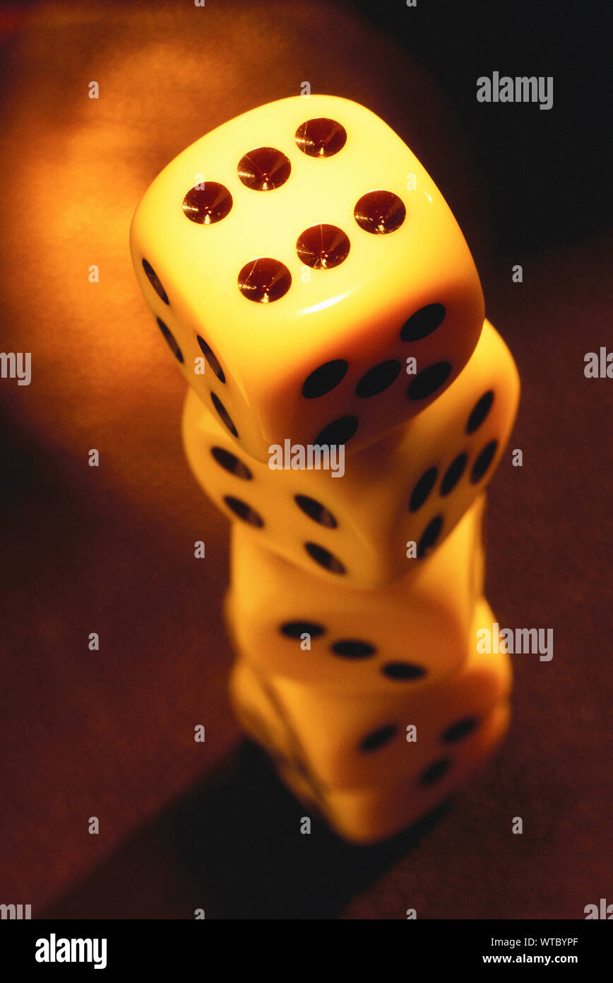 Stack of Dice Stock Photo - Alamy