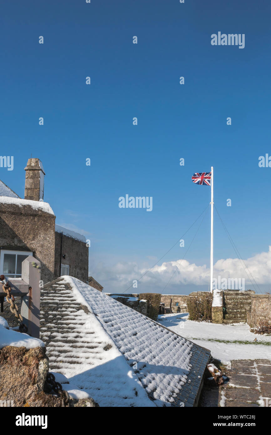 Star Castle, Garrison Hill, St. Mary's, Isles of Scilly, UK, under a ...