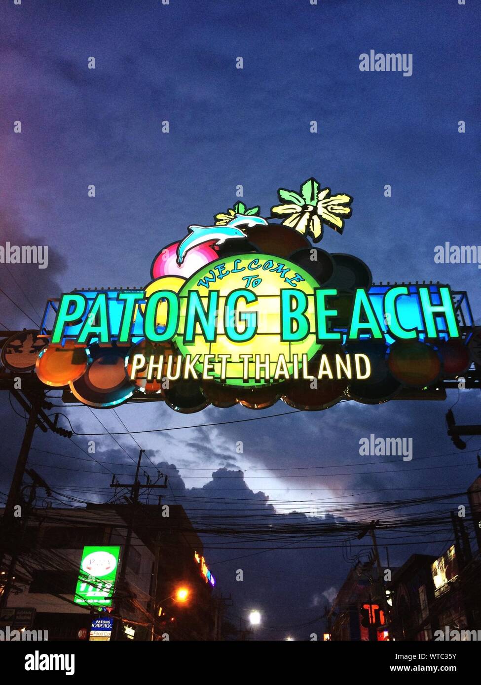 Patong beach sign hi-res stock photography and images - Alamy
